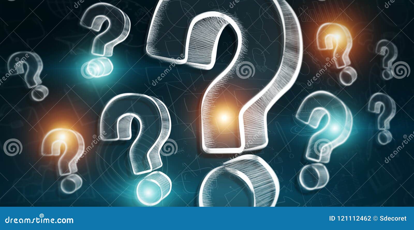 Hand Drawn Question Marks Sketch Stock Illustration - Illustration of ...