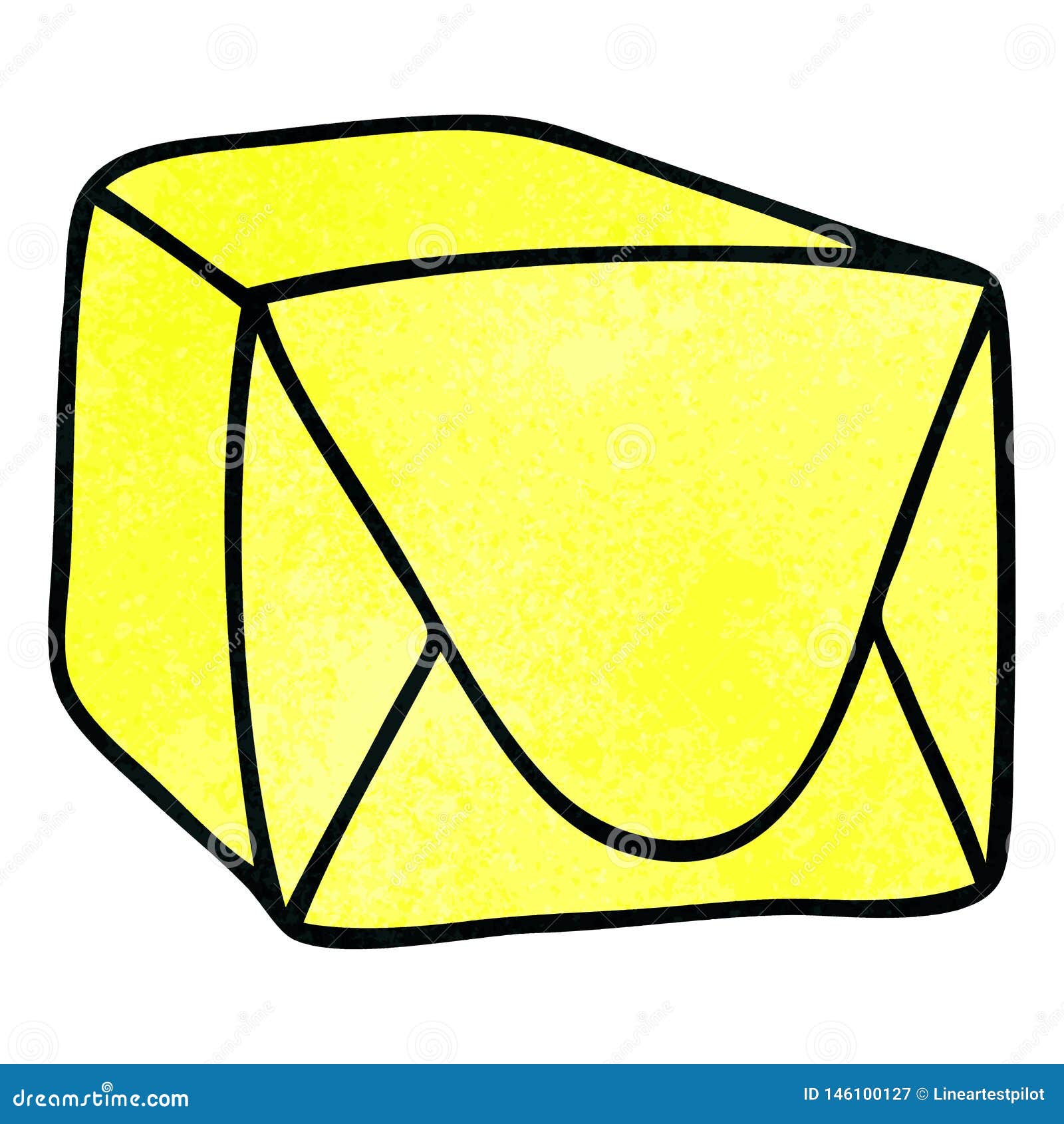 Hand Drawn Quirky Cartoon Brown Parcel Stock Vector - Illustration of ...