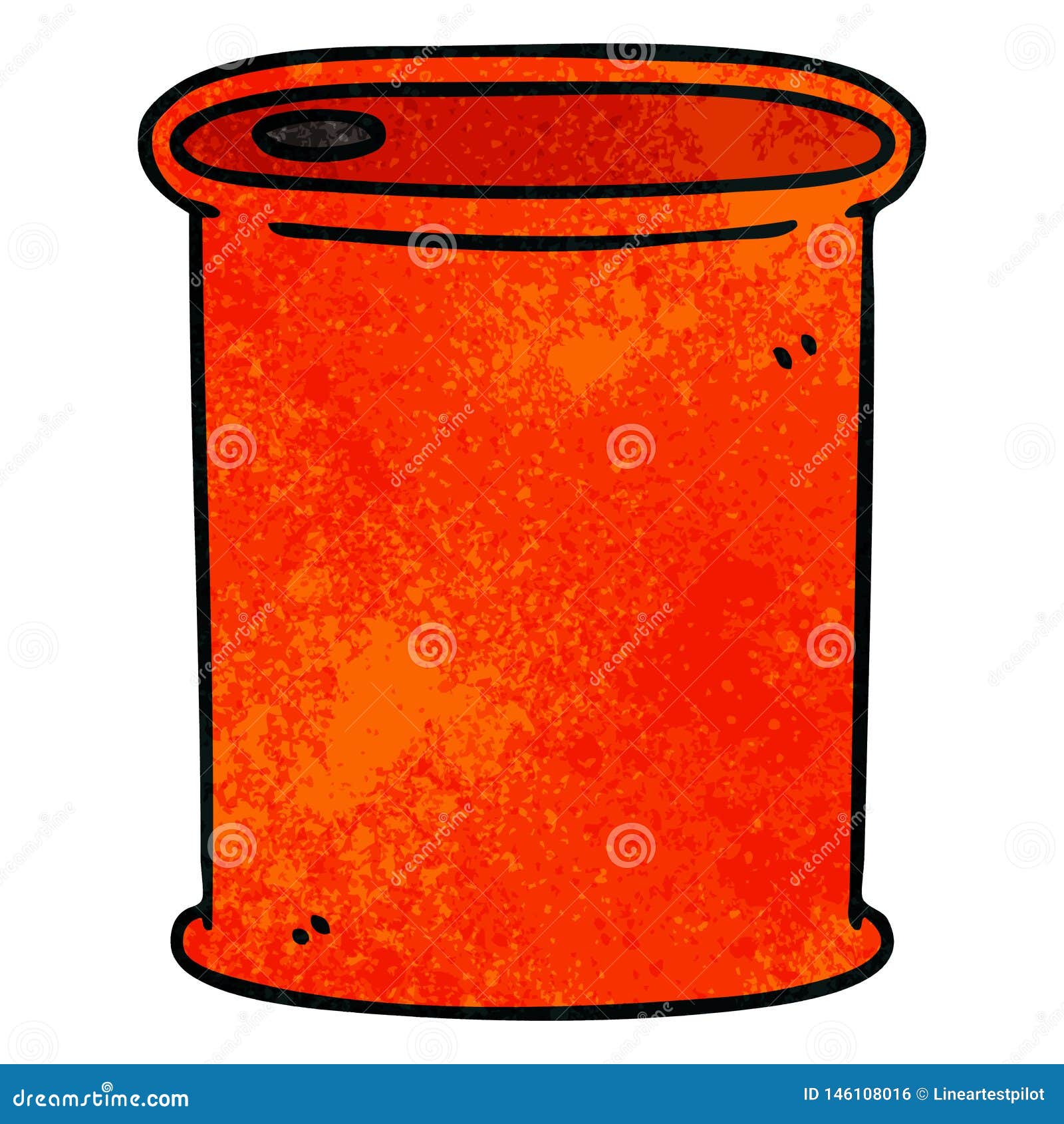 Hand Drawn Quirky Cartoon Can Stock Vector - Illustration of grunge ...