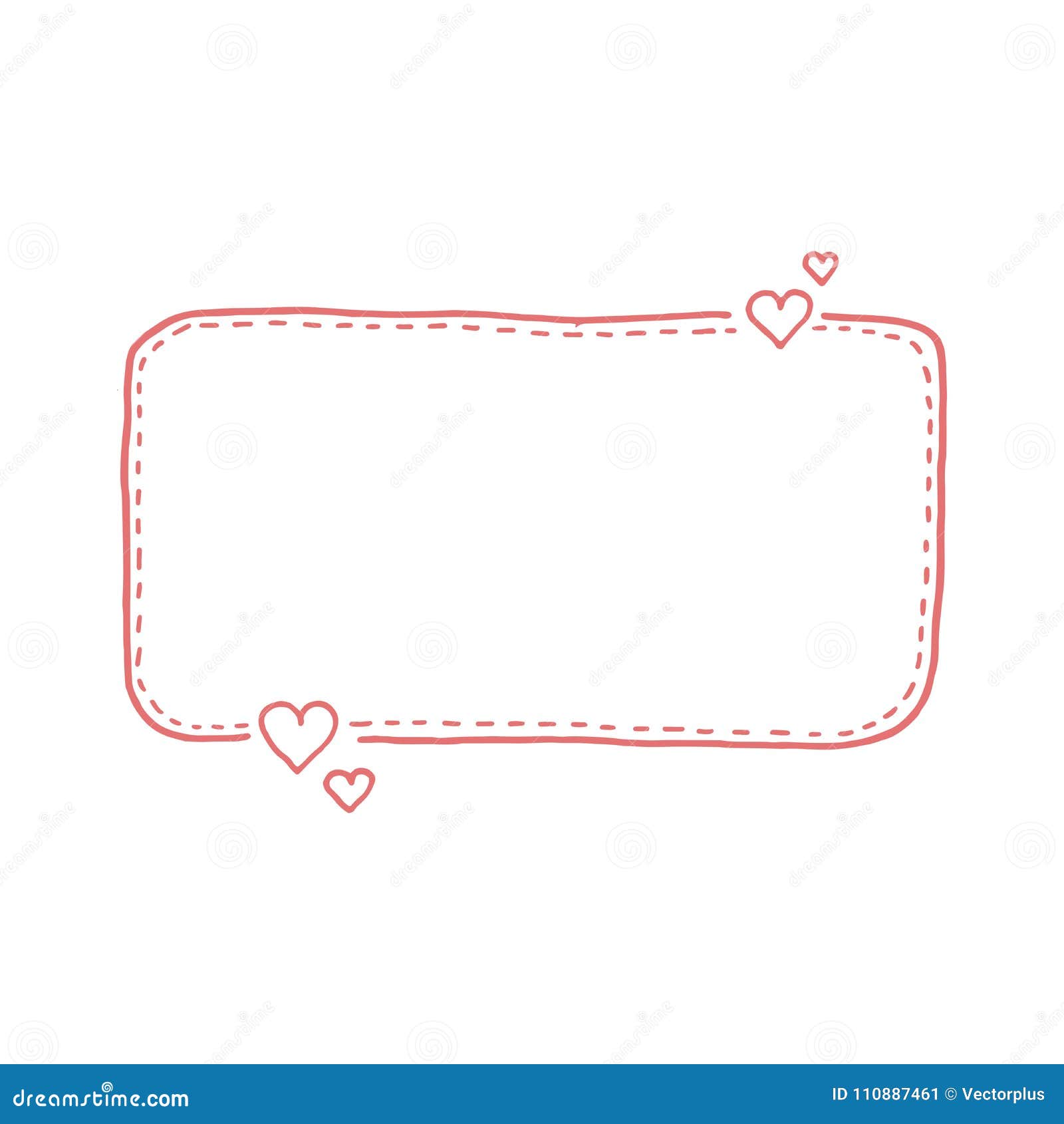 Hand Drawn Quote Dashed Line Boxes. Doodle Style. Cute Lovely ... Hand Drawn Quote Dashed Line Boxes. Doodle Style. Cute Lovely ...