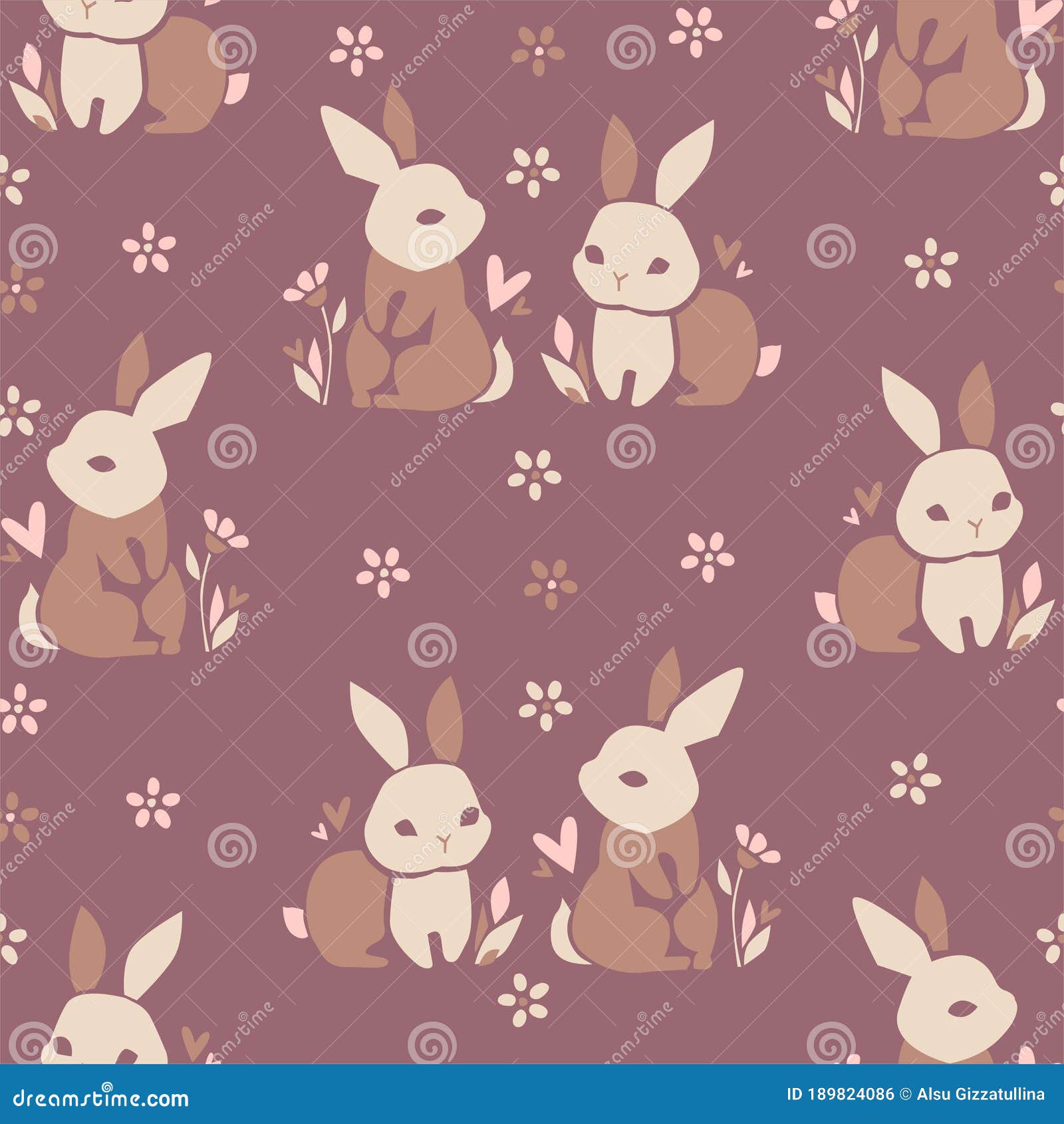 Hand Drawn Rabbit. Beautiful Decorative Bunny, Element for Design ...