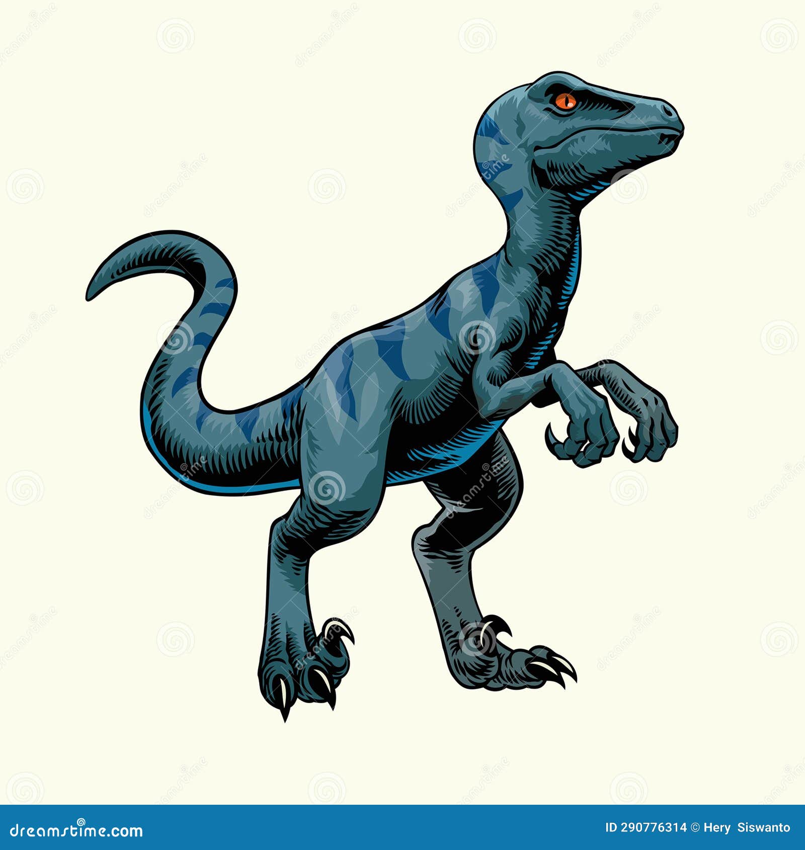 Raptor Dinosaurs Animal Set Silhouette Collection Vector Illustration ...