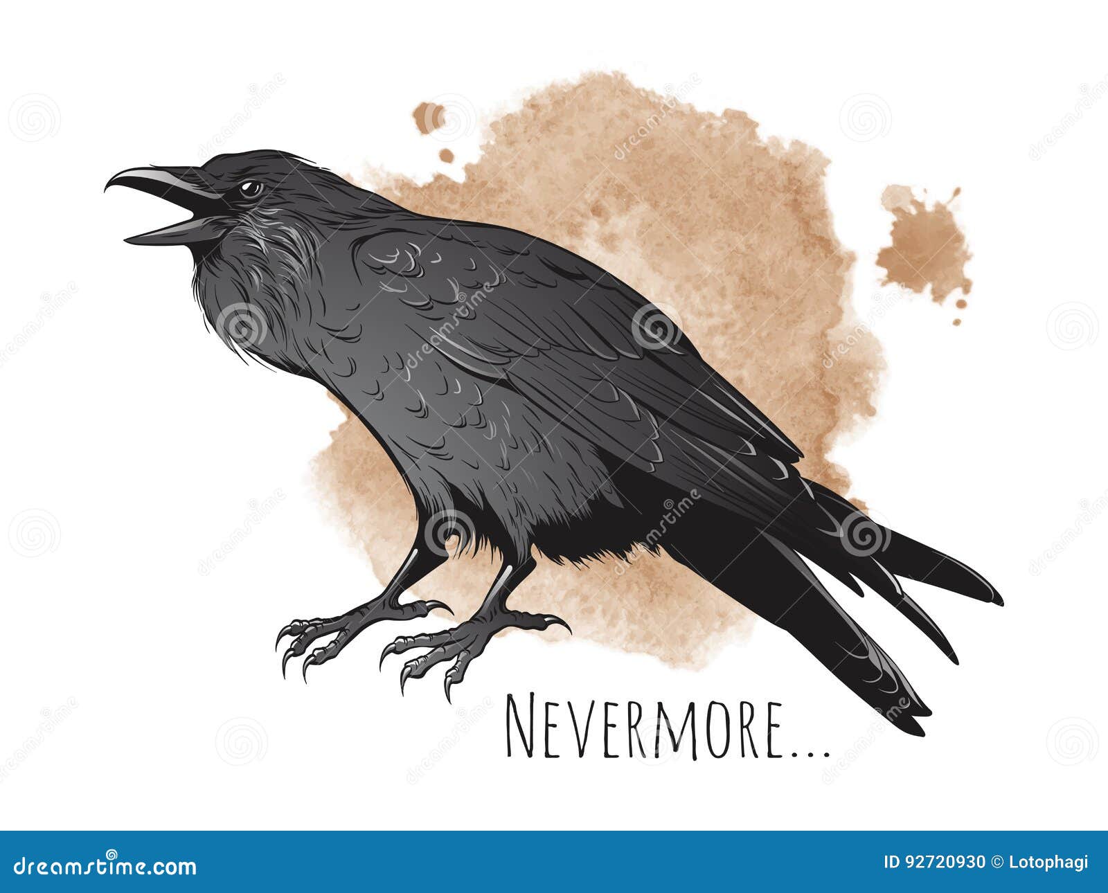 Hand Drawn Raven Stock Illustrations – 2,009 Hand Drawn Raven Stock ...