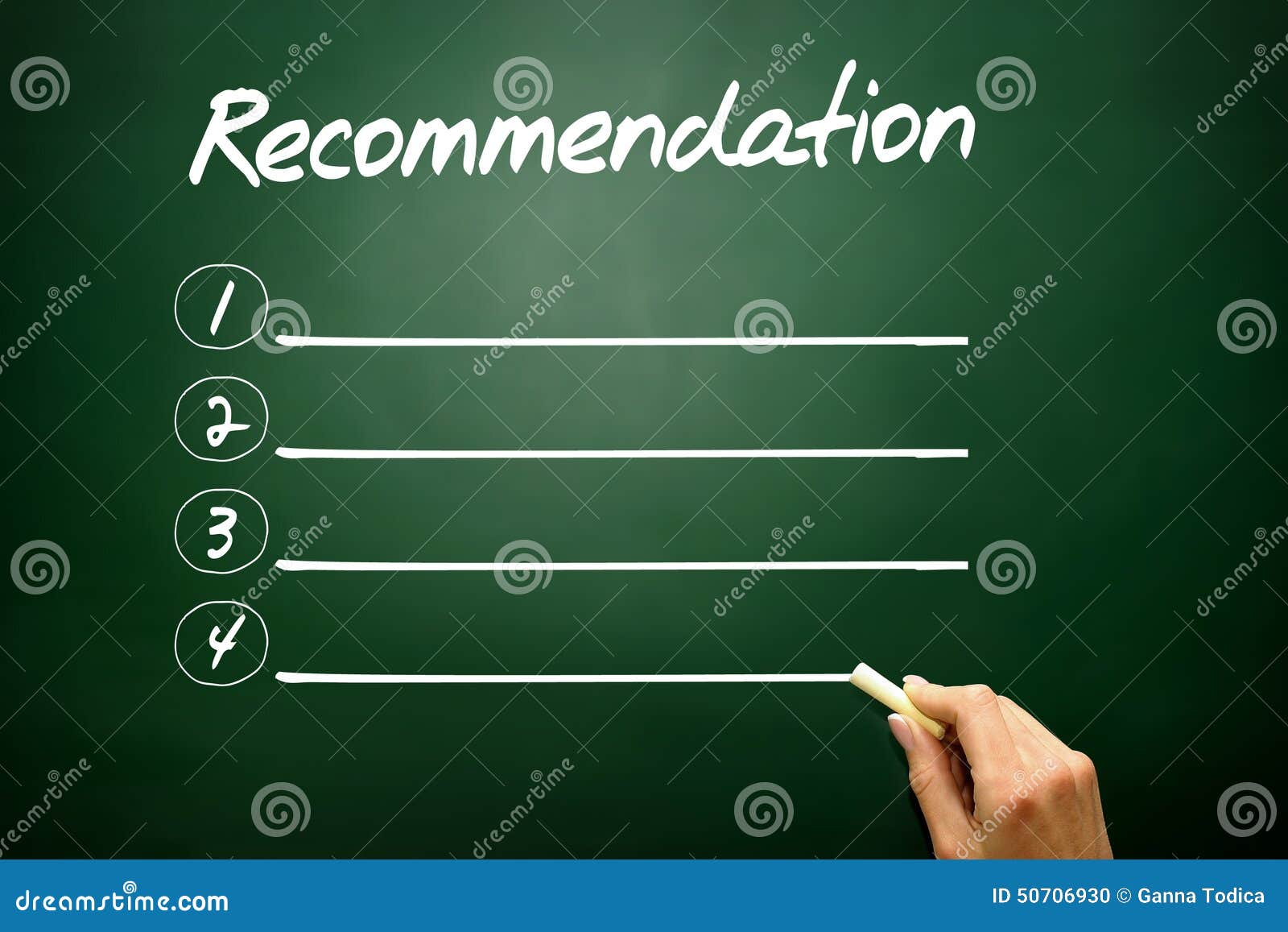 Hand Drawn Recommendation Blank List Concept on Blackboard Stock Photo ... Hand Drawn Recommendation Blank List Concept on Blackboard Stock Photo ...