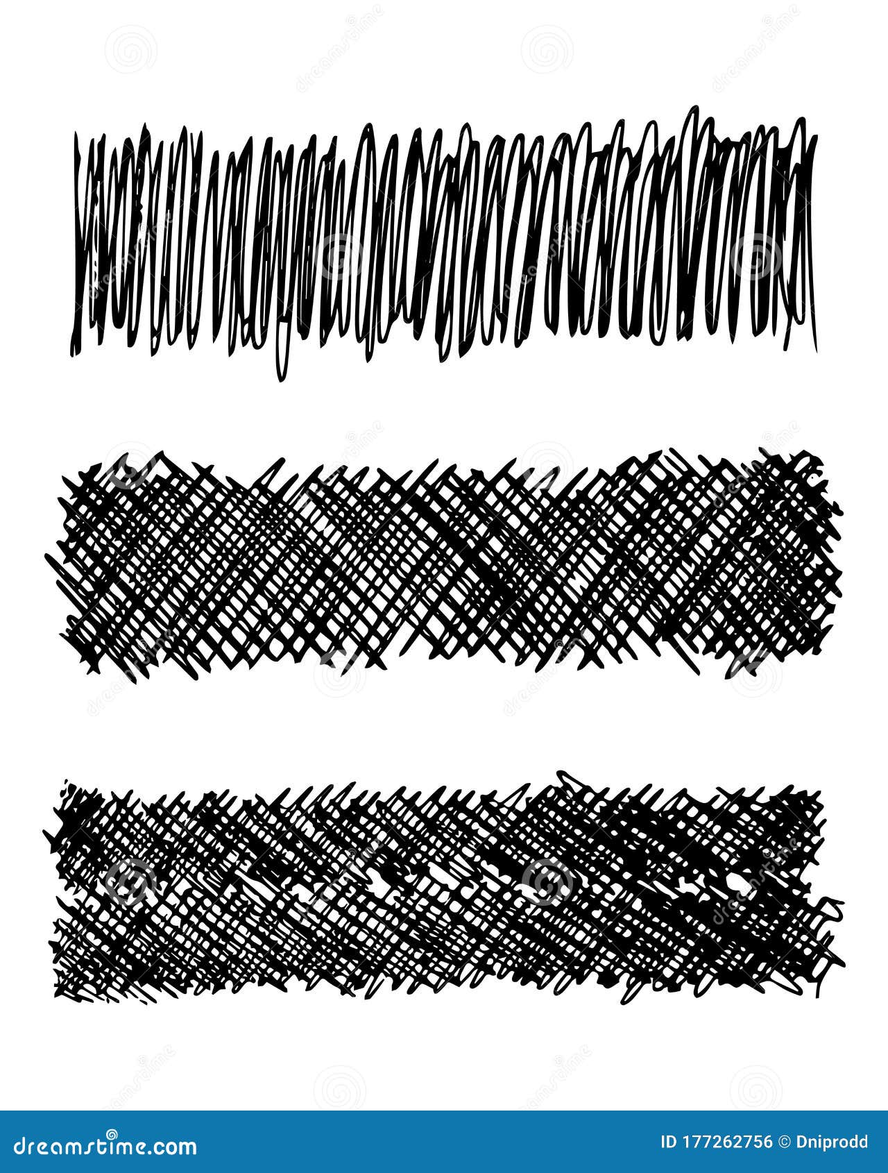 Hand Drawn Rectangle Scribble Smear Stock Vector - Illustration of ...