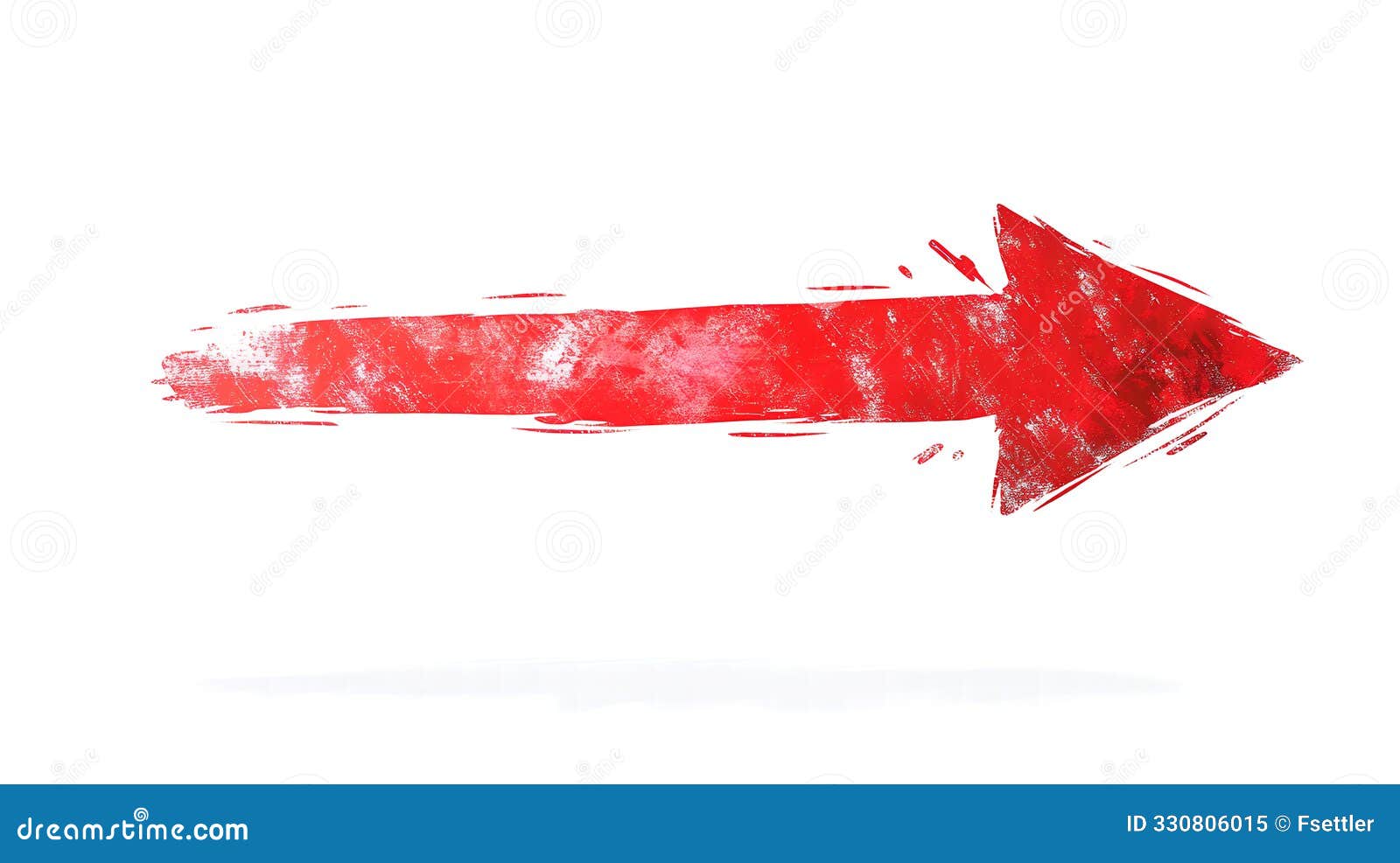 Hand Drawn Red Arrow on White Background Stock Illustration ...