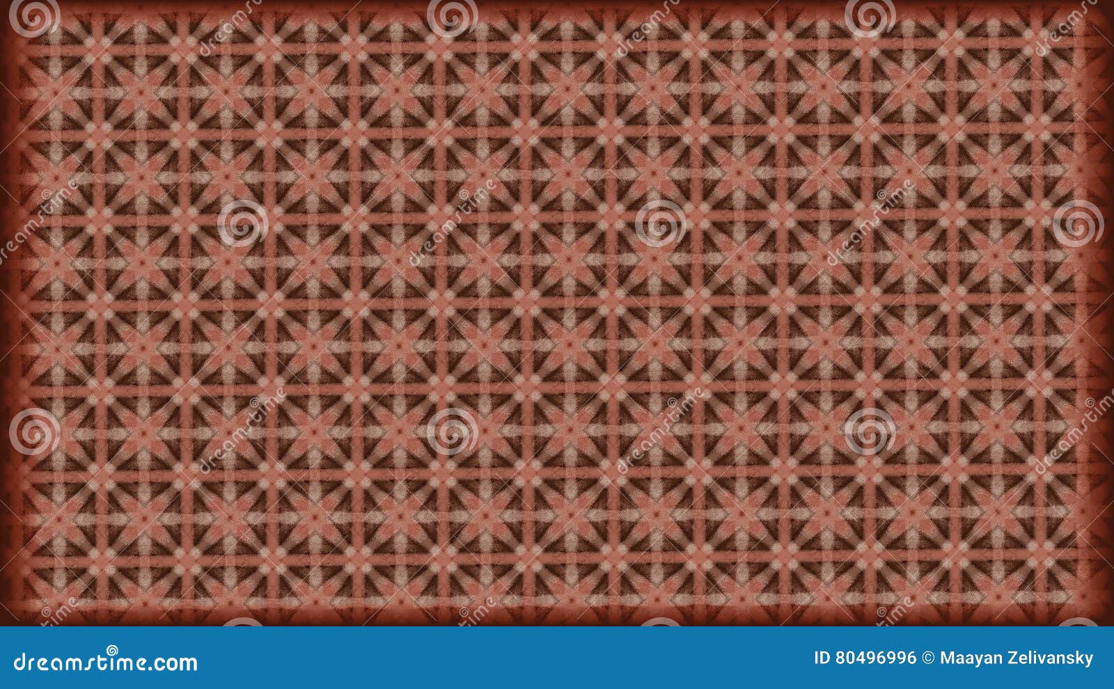 Hand Drawn Red and Brown Pattern Stock Illustration - Illustration of ...