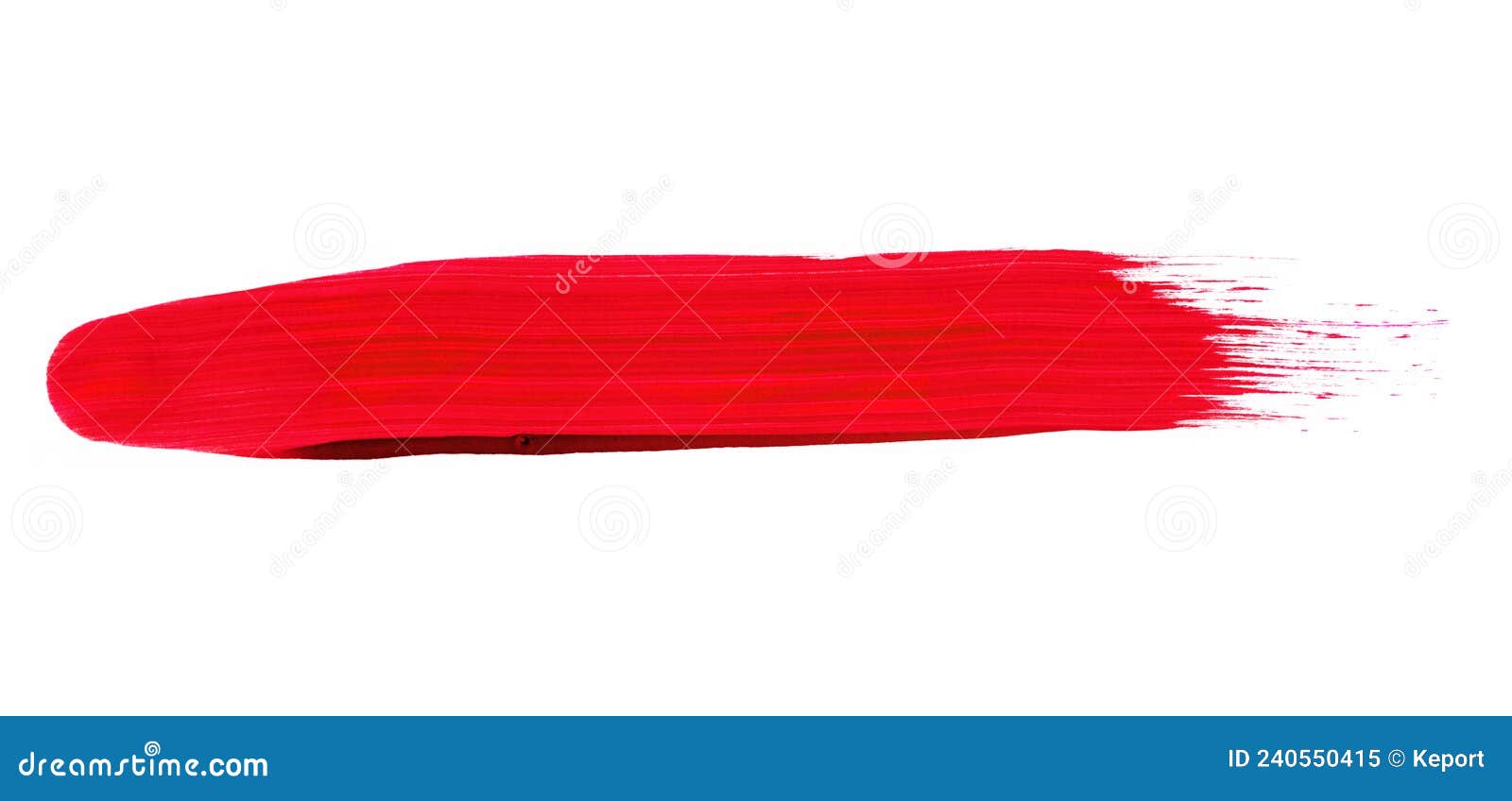 Paintbrush Drawing: Red Stripe Stock Illustration - Illustration of ...