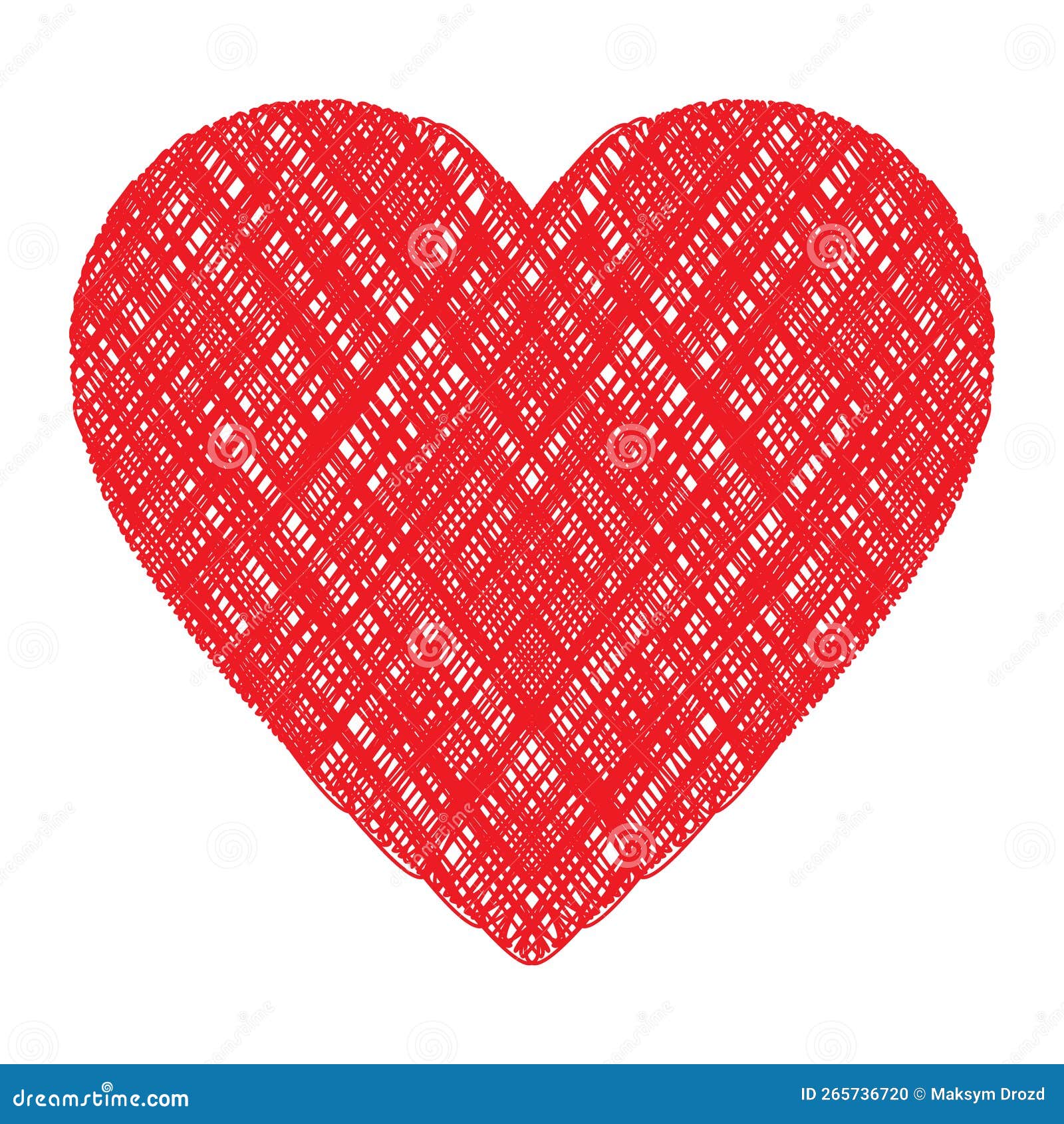 Hand Drawn Red Heart. Scribble Heart Vector Stock Vector - Illustration ... Hand Drawn Red Heart. Scribble Heart Vector Stock Vector - Illustration ...