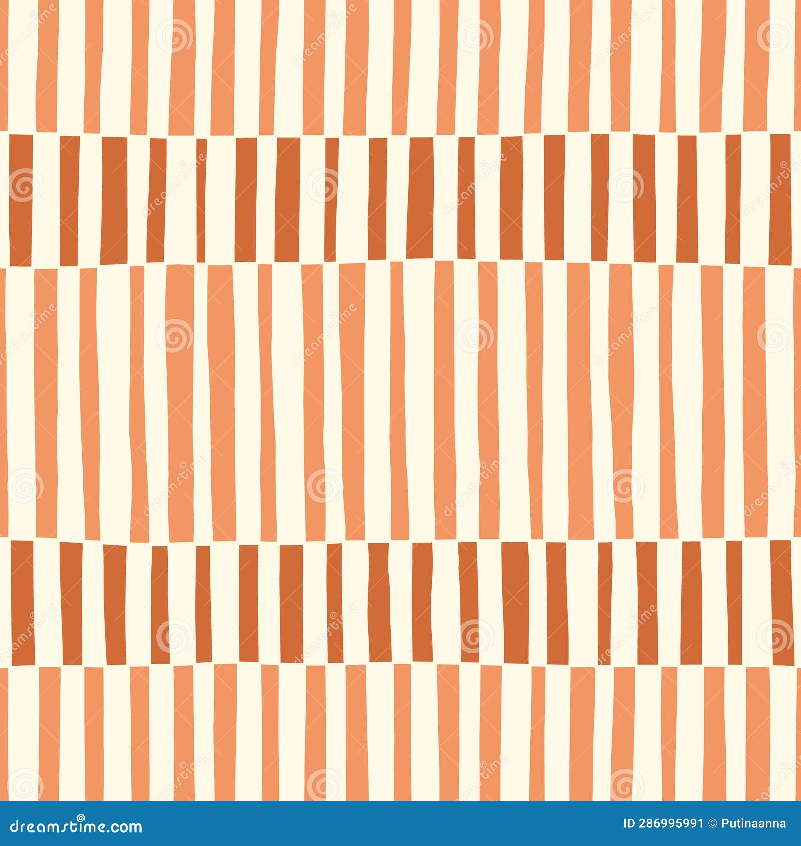 Hand-Drawn Retro Geometric Checks Vector Seamless Pattern Stock Vector ...