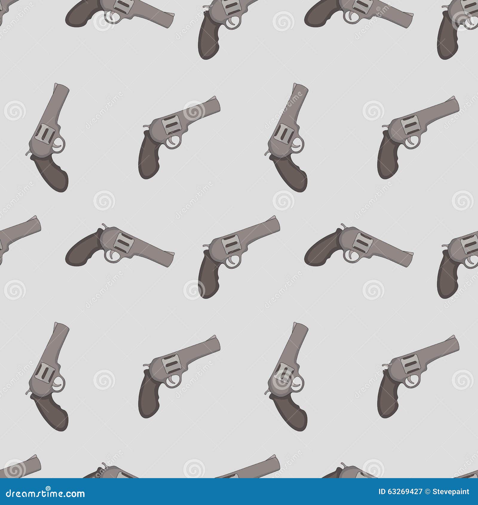 Hand Drawn Revolver Pattern Stock Vector - Illustration of crossed ...