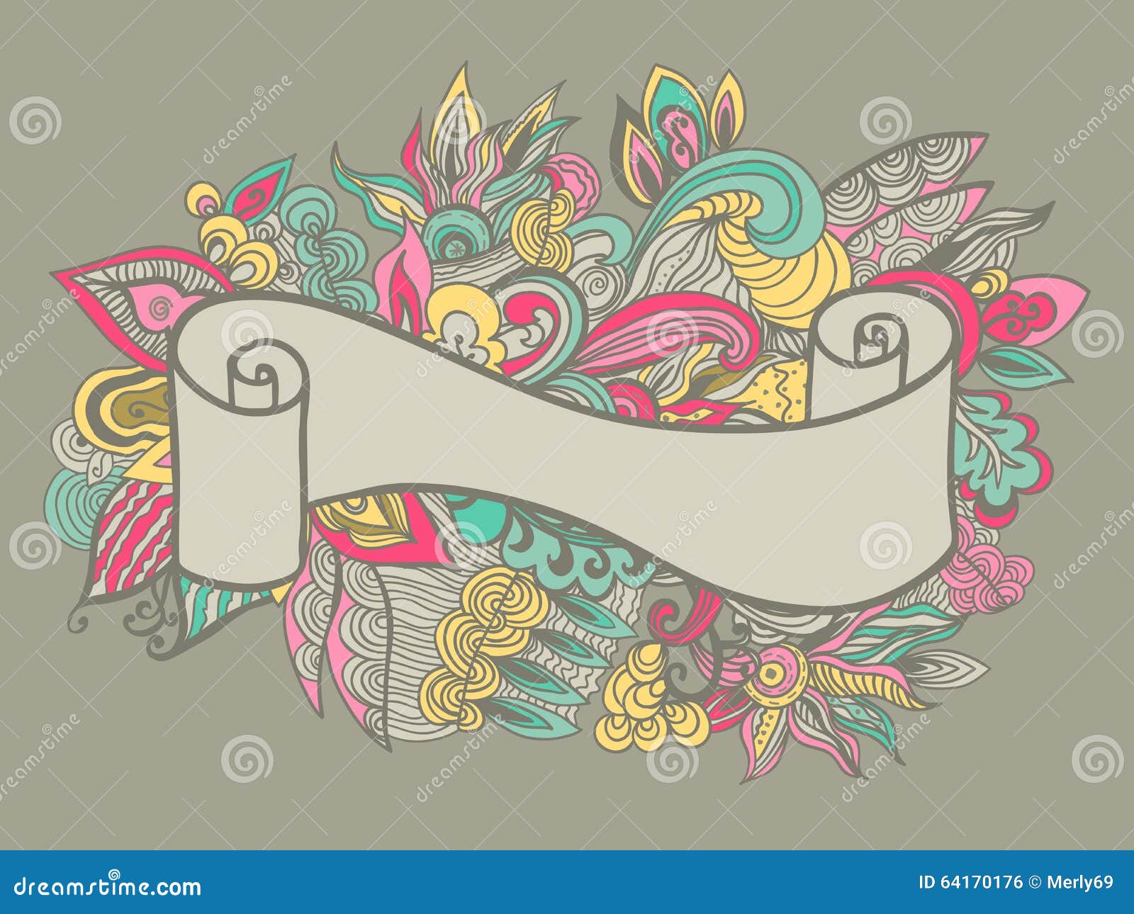 Set Of Doole Hand Drawn Children Characters Animals, Birds And Insects ...