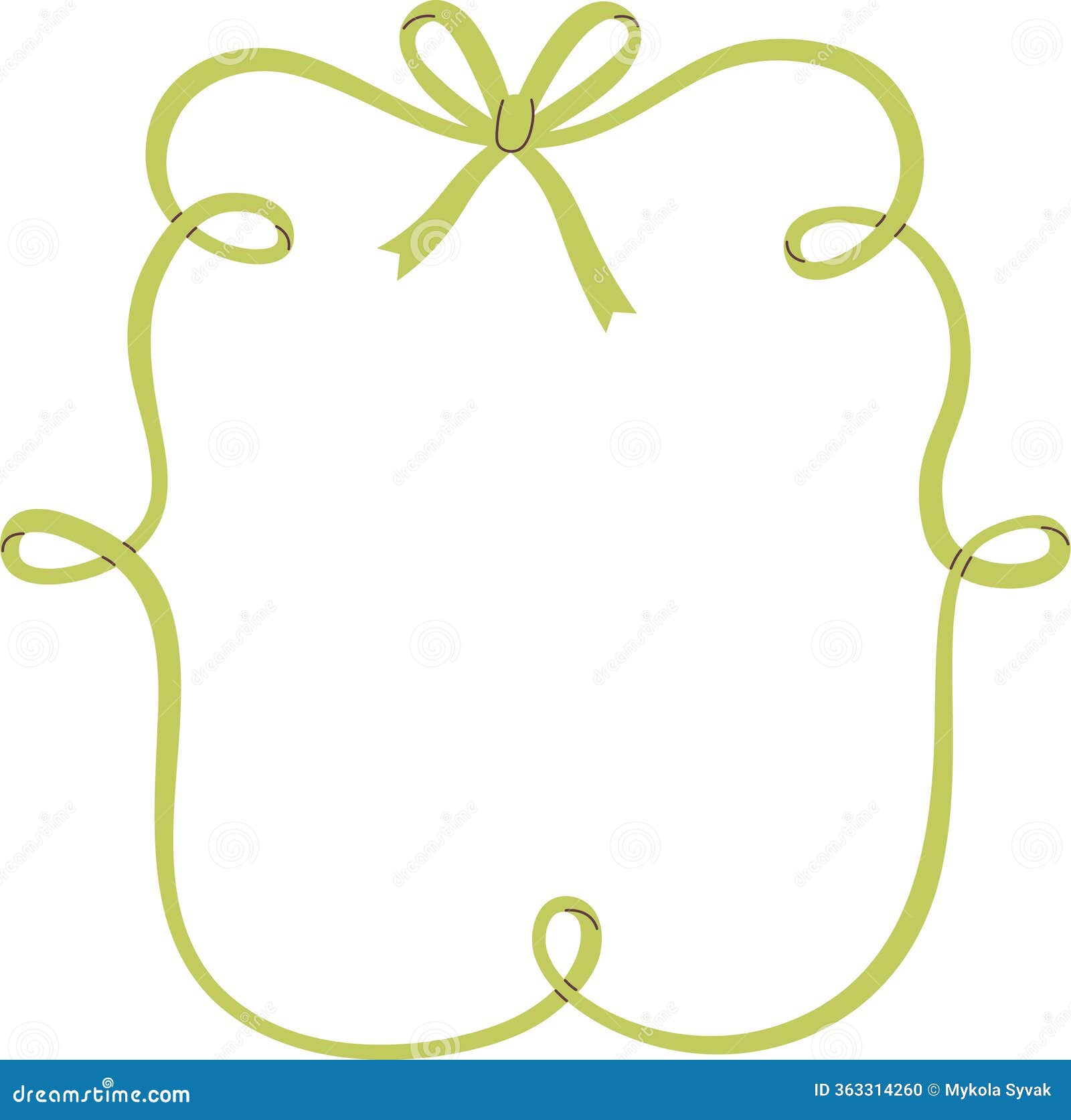 Hand Drawn Ribbon Frame stock vector. Illustration of ribbon - 363314260