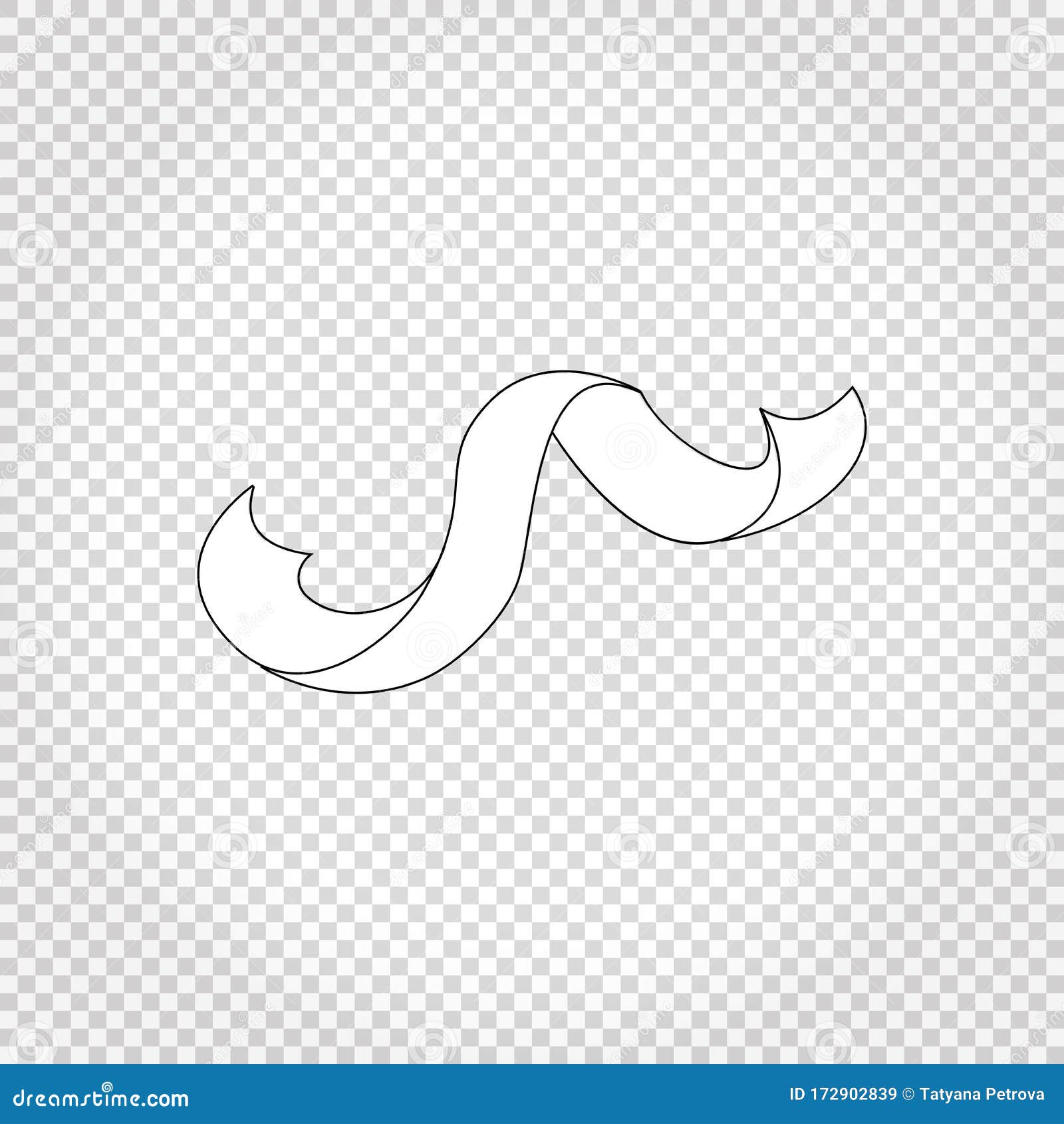Hand Drawn Ribbon. Vector Illustration, Isolated Stock Vector ...
