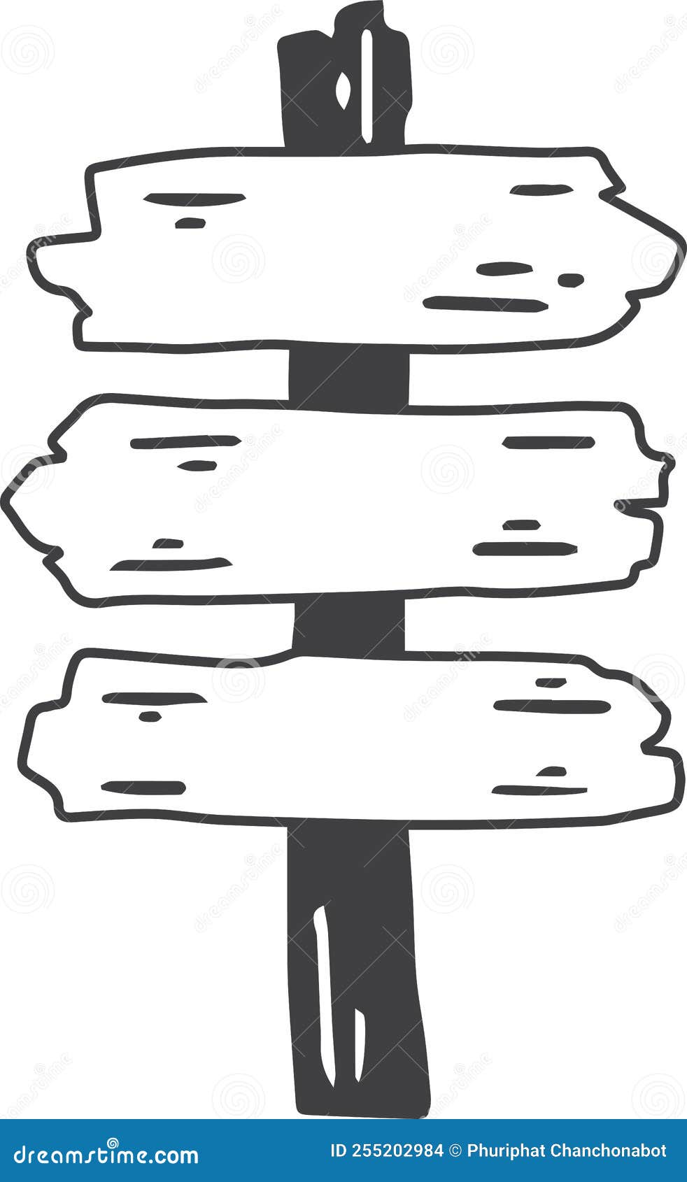 Hand Drawn Road Sign Illustration Stock Vector - Illustration of design ...