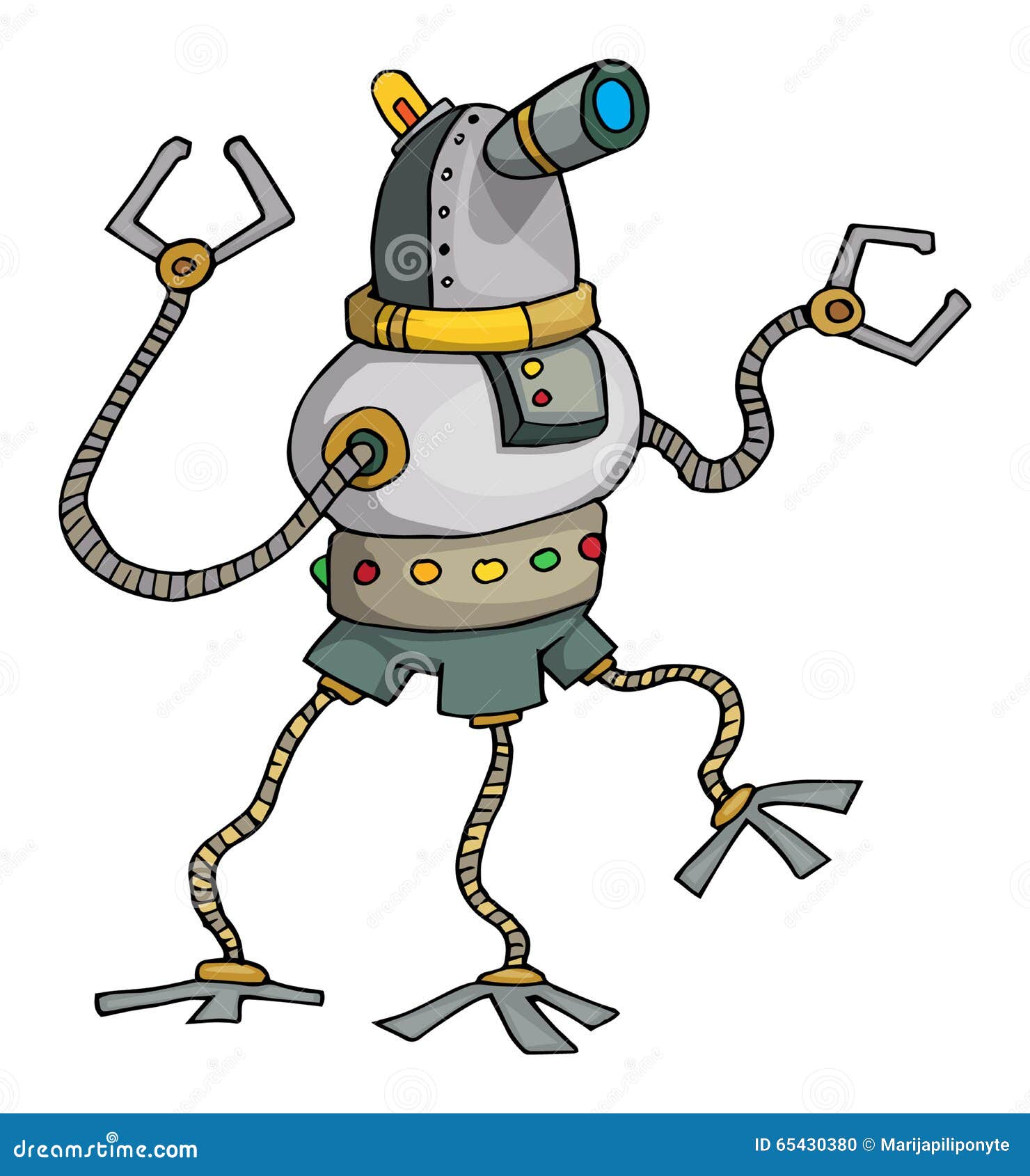 Weird Hand Drawn Sticker Cartoon Of A Alien Wearing Santa Hat Vector ...