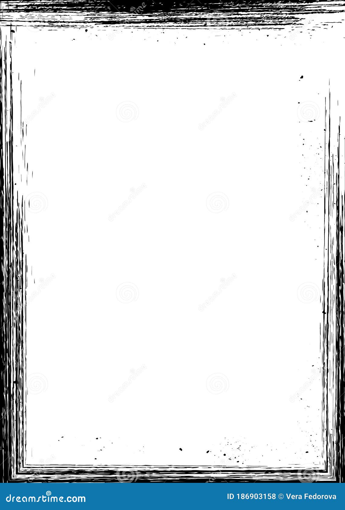 Hand Drawn Rough Border with Copy Space for Social Media Story or Post ...