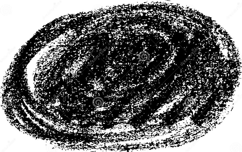 Hand Drawn Round Chalk Textured Banner Stock Vector - Illustration of ...