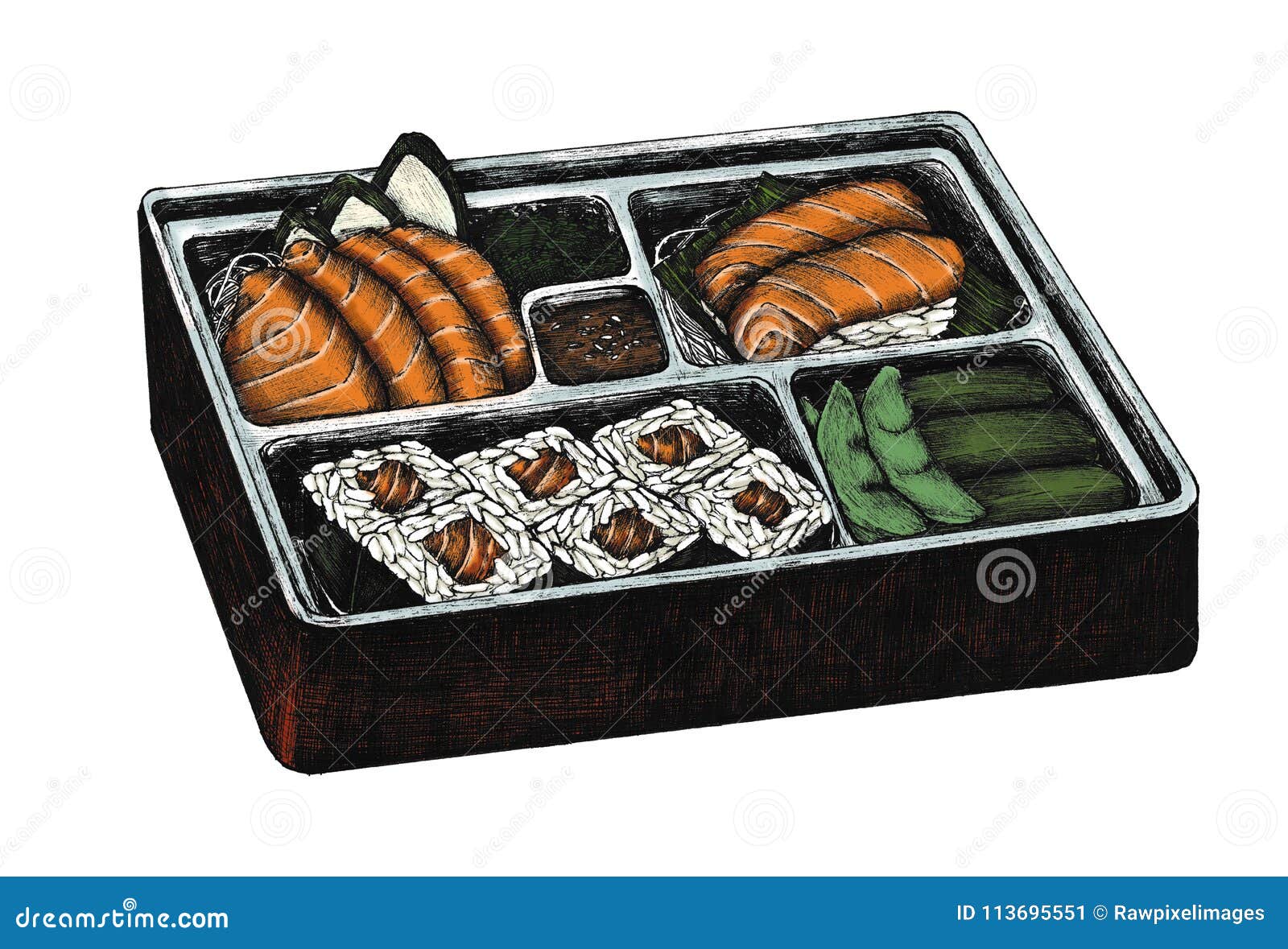 Salmon Sushi Nigiri On White Background. Sake Nigiri. Traditional ...