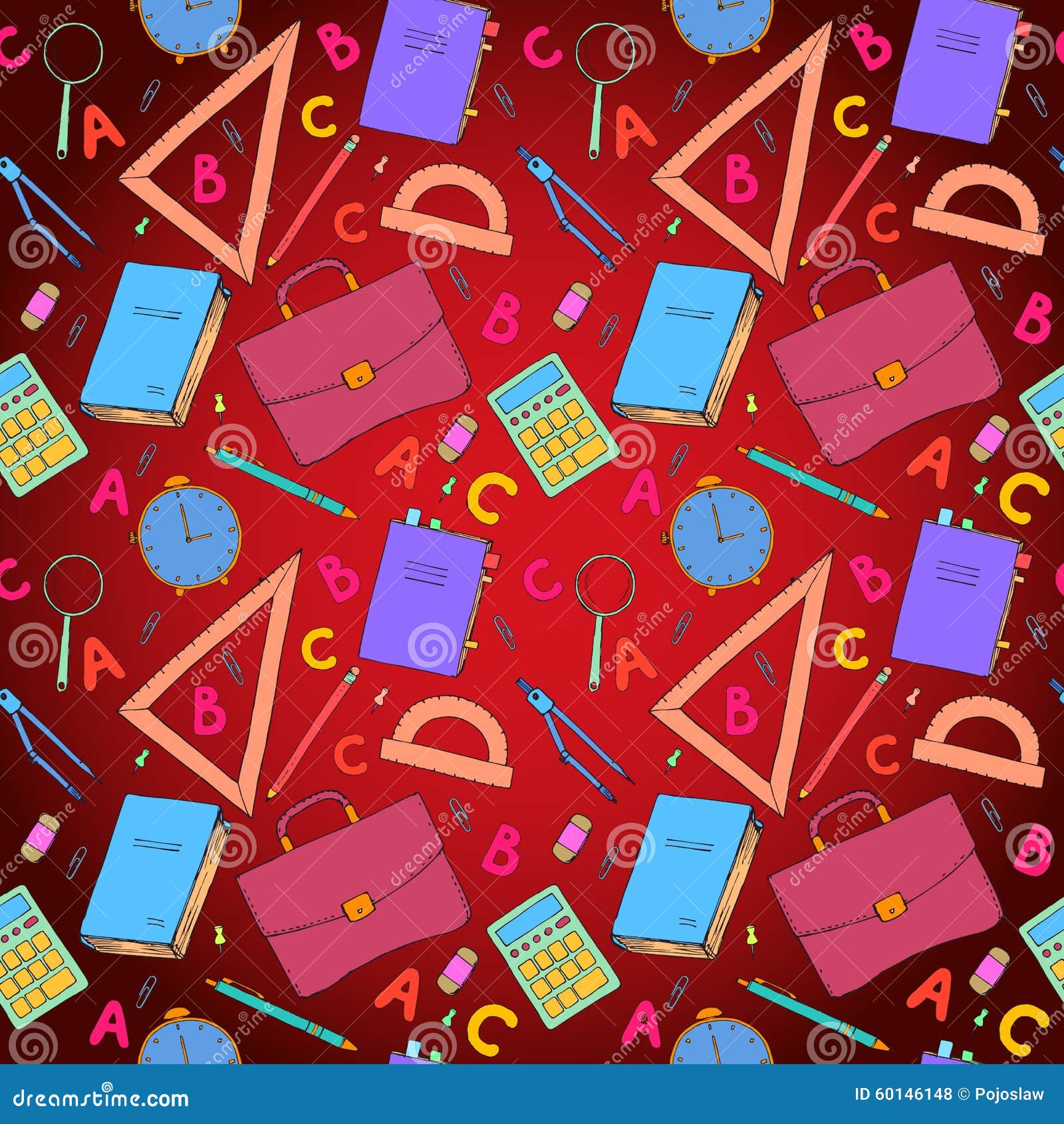 Hand drawn school symbols stock vector. Illustration of drawn - 60146148