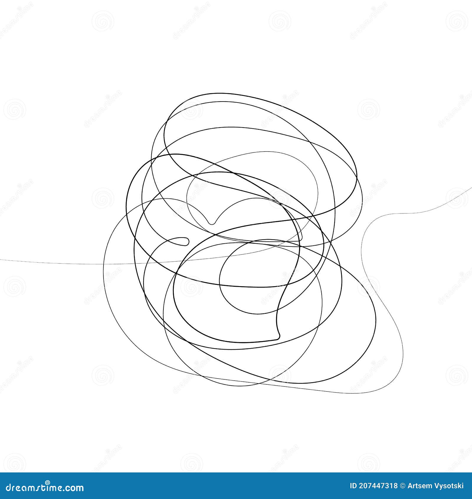 Hand Drawn Scrawl Sketch. Abstract Scribble, Chaos Doodle. Vector ...