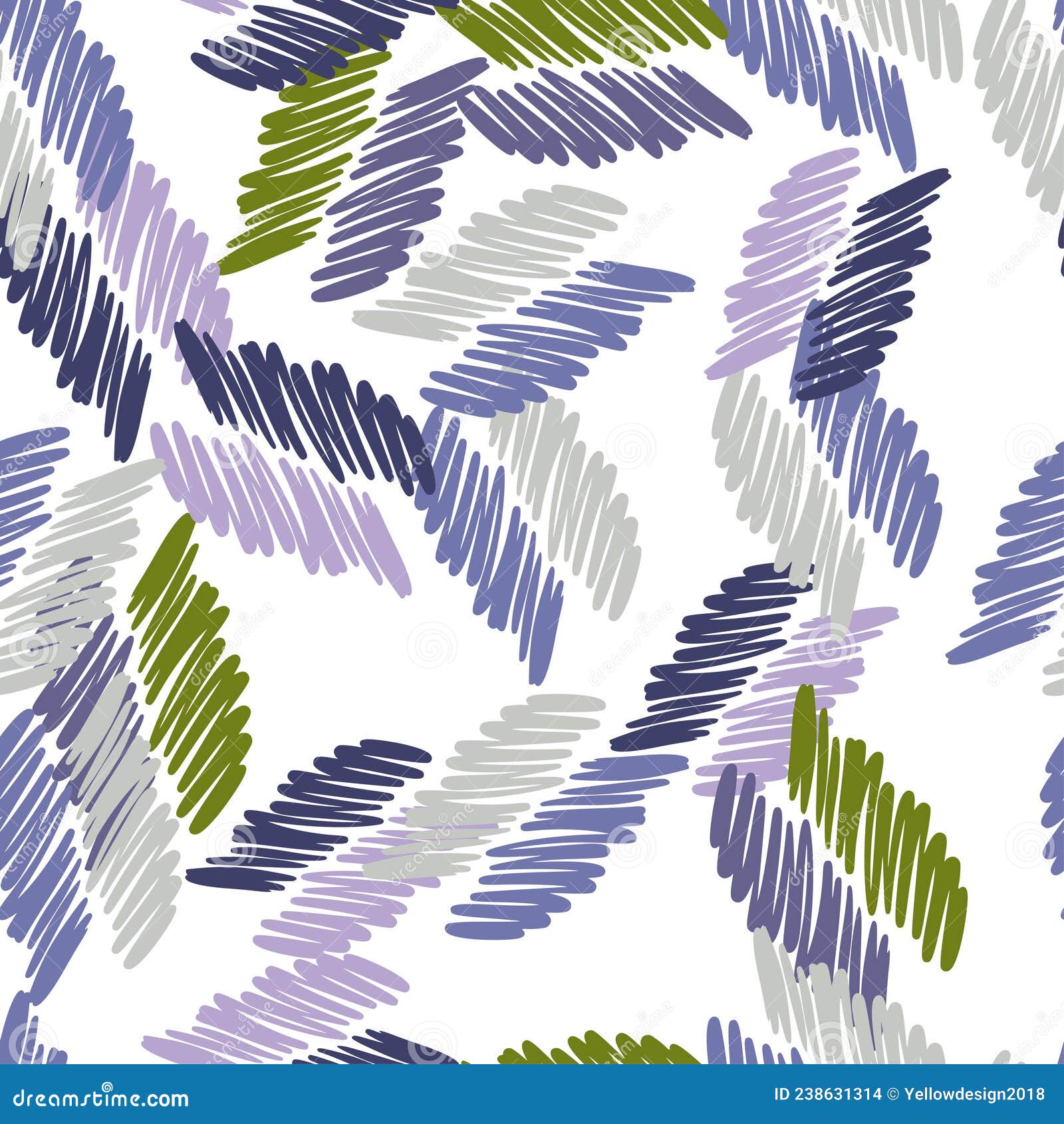 Hand Drawn Scrawl Sketch Pattern Isolated. Pencil Strokes Seamless ...