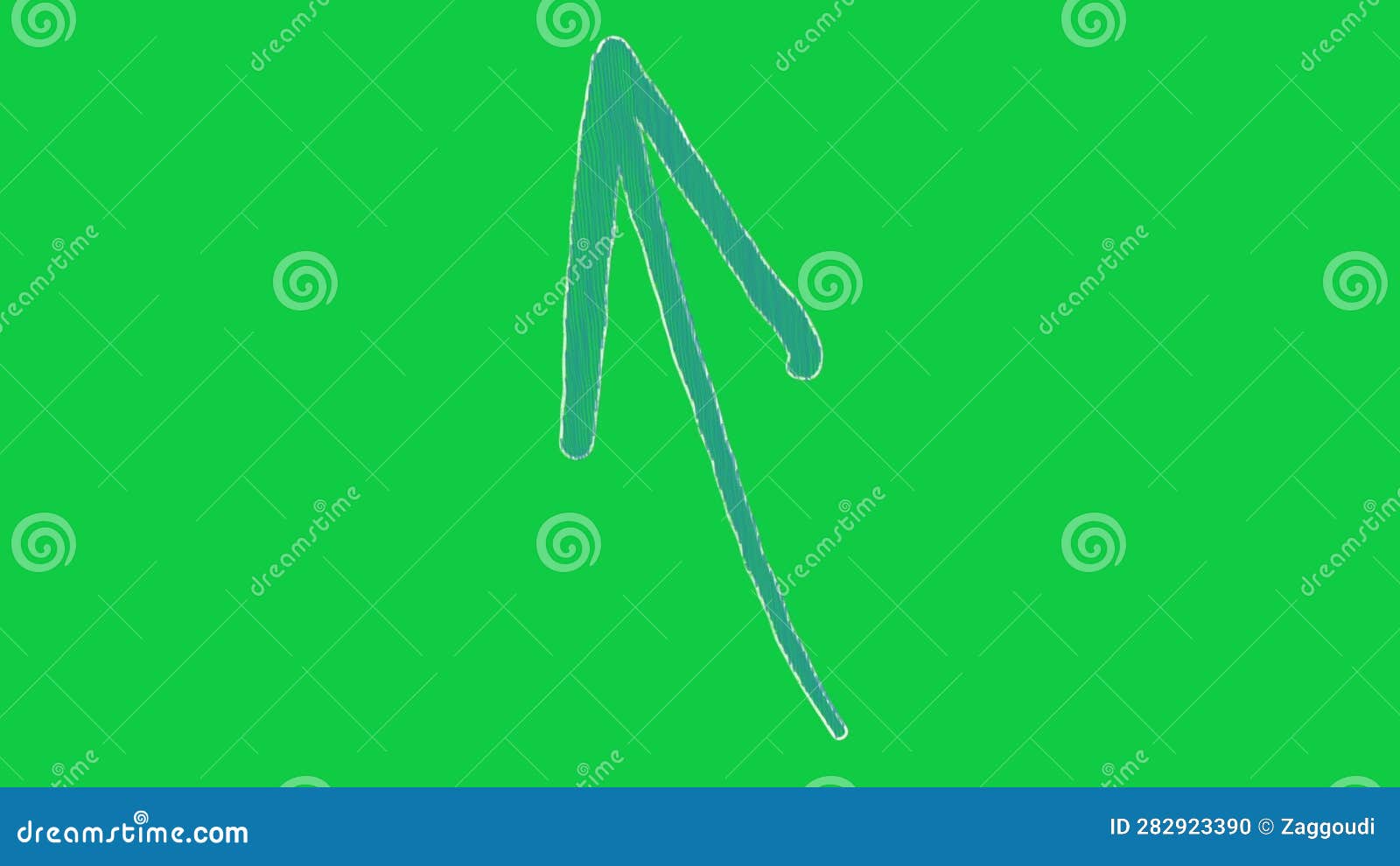 Hand Drawn Scribble Arrows Pack in Green Screen Stock Footage - Video ...