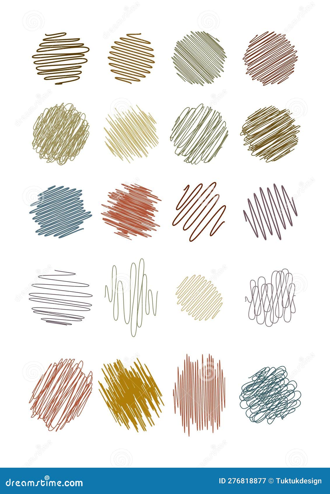 Hand Drawn Scribble Doodle Sketch Element Pencil Art Design Stock ...