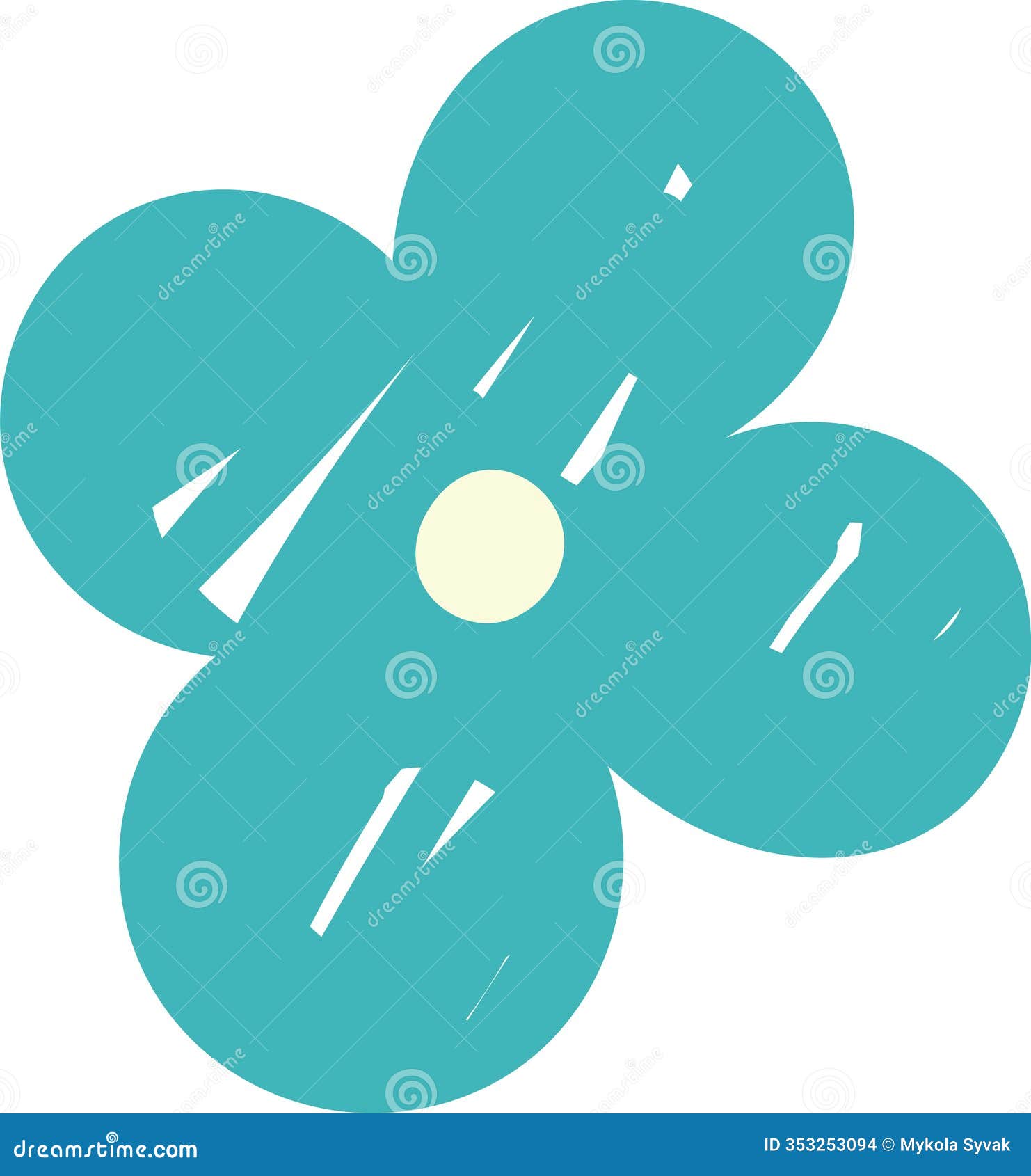 Hand Drawn Scribble Flower stock illustration. Illustration of line ...