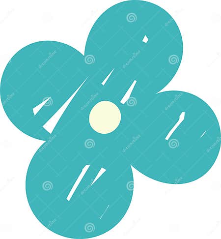 Hand Drawn Scribble Flower stock illustration. Illustration of line ...