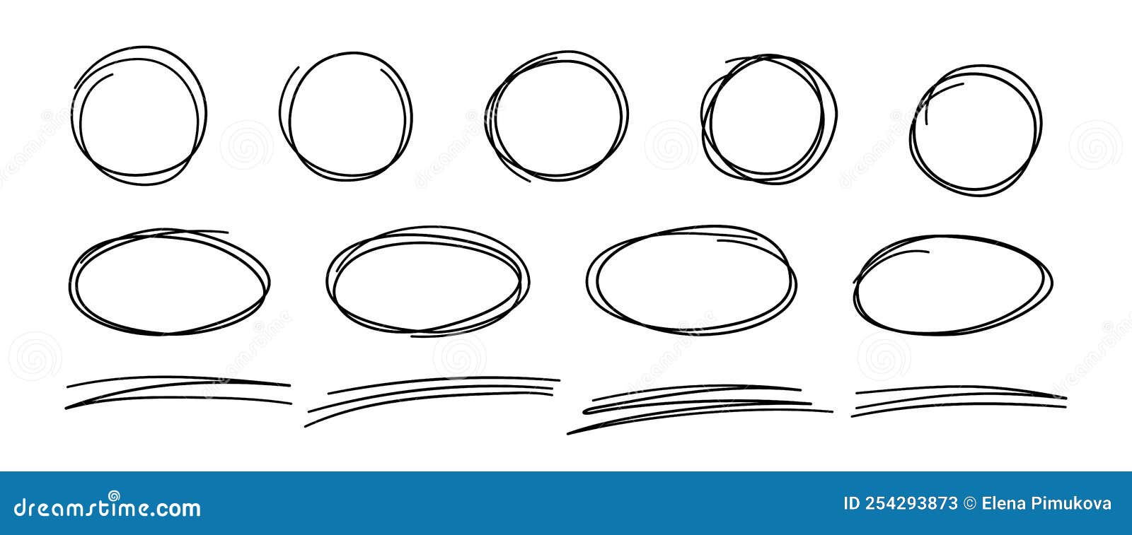 Sketch Underlines, Emphasis, Icons, Speech Bubbles, Arrows And Shapes ...