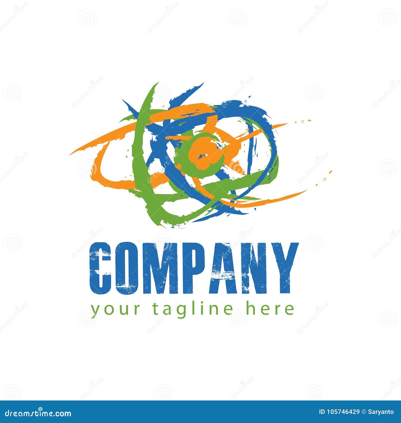 Hand Drawn Scribble Logo Design. Stock Vector - Illustration of design ...