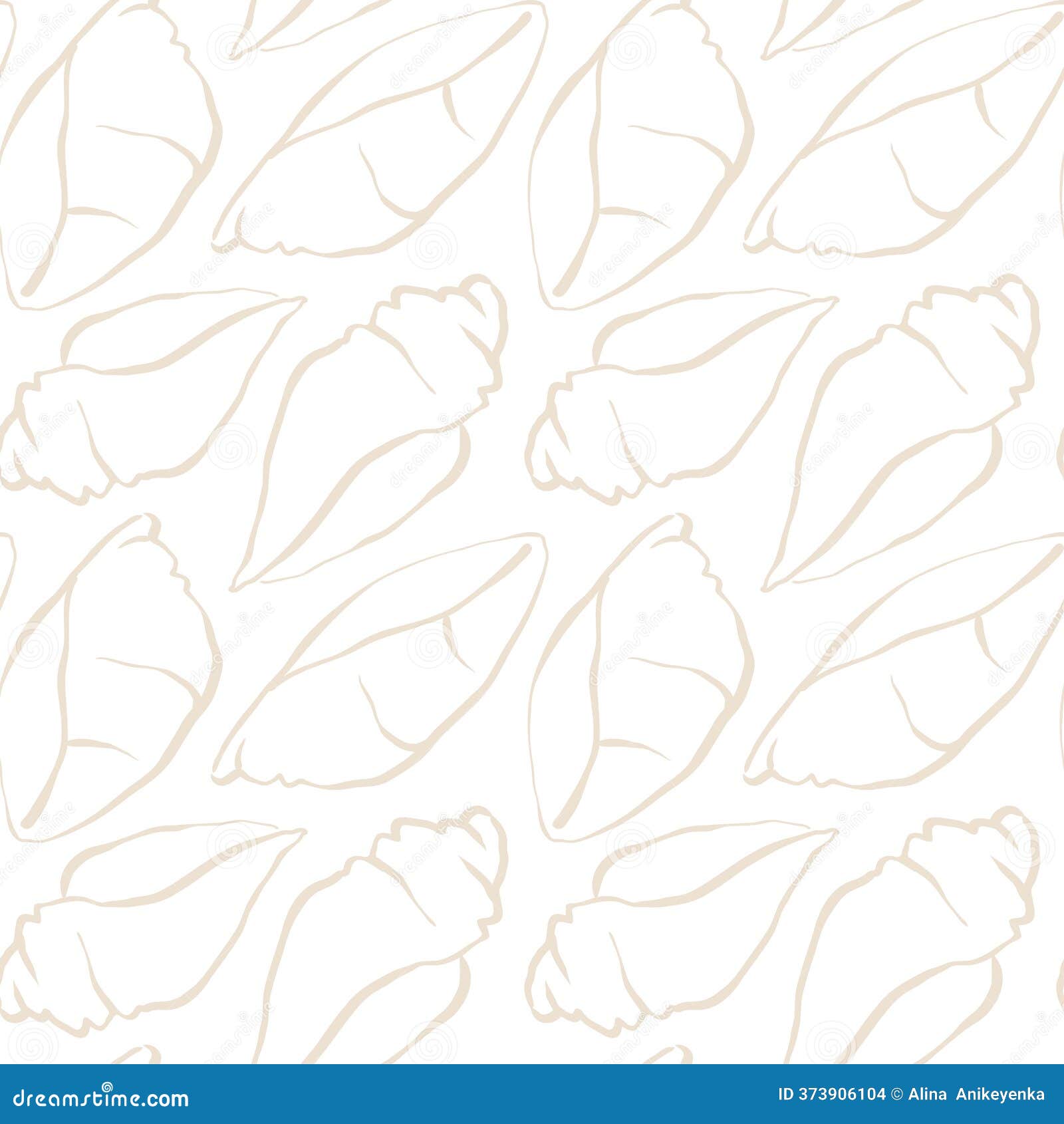 Sea Shells. A Set Of Beige Seashells. Watercolor Pattern. Hand-painted Ocean Clams For Nautical ...