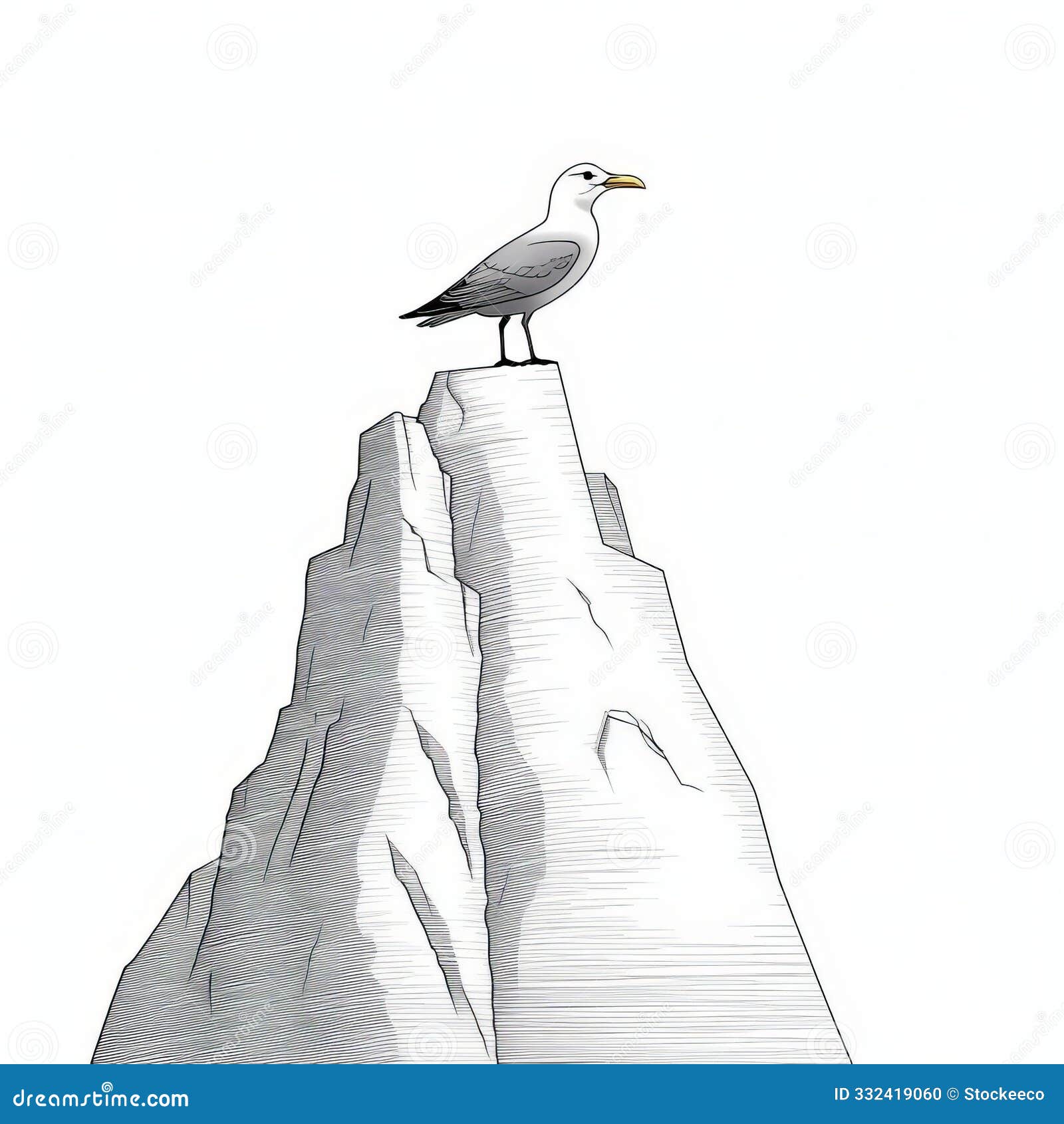 Hand-drawn Seagull on Mountain: Perspective Rendering with High ...