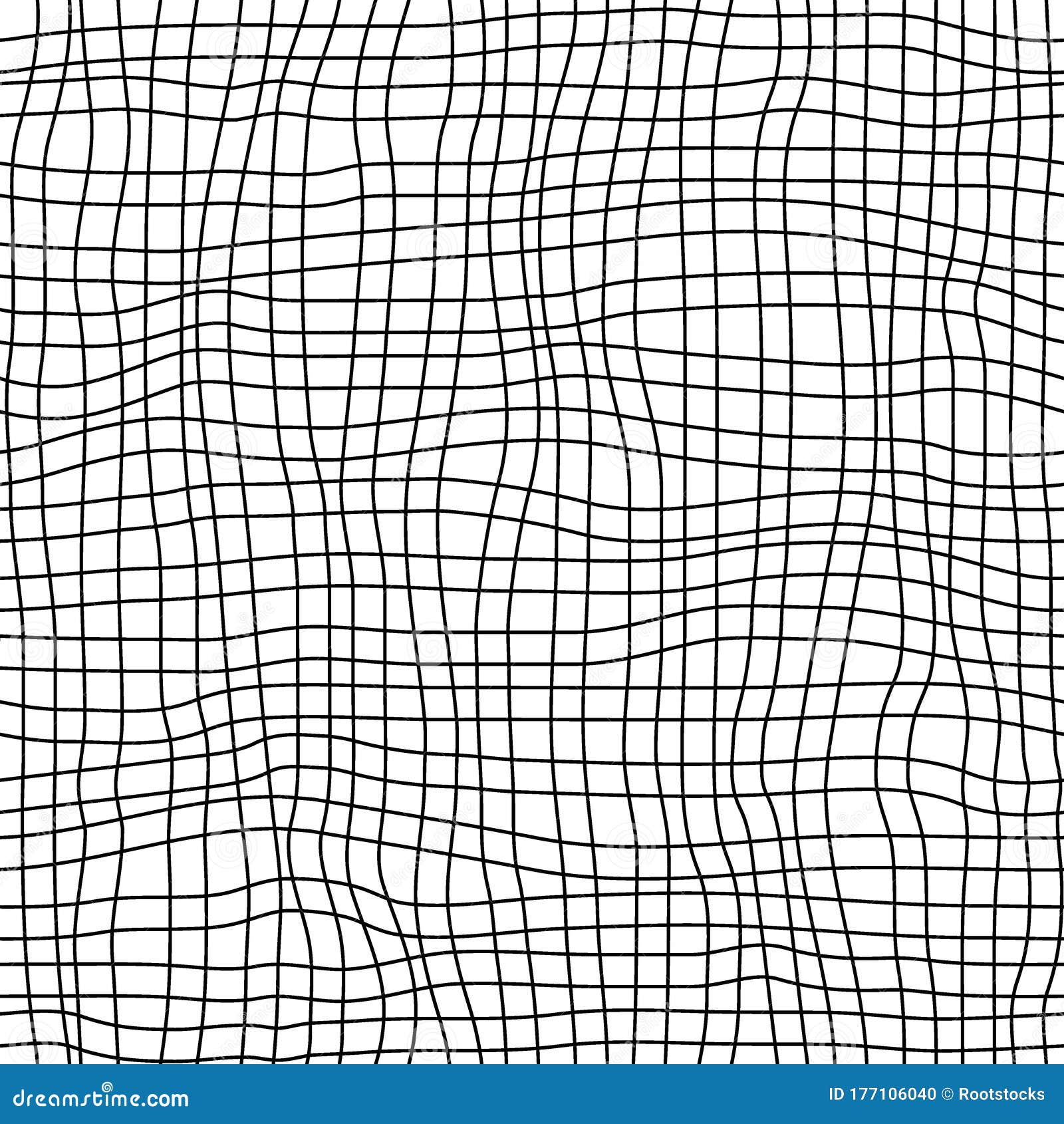Hand Drawn Seamless Checkered Pattern Stock Vector - Illustration of ...