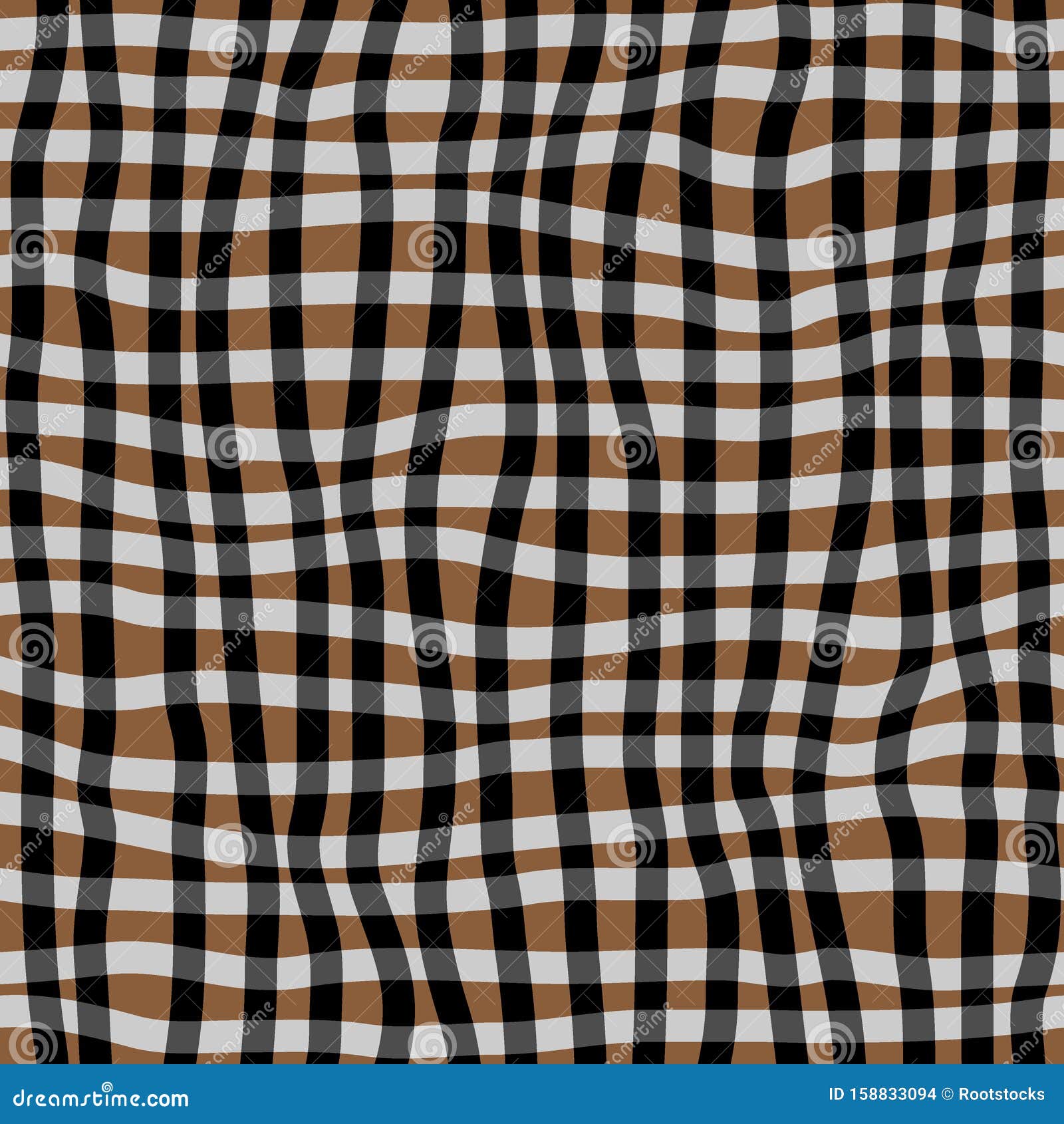 Hand Drawn Seamless Checkered Pattern Stock Vector - Illustration of ...