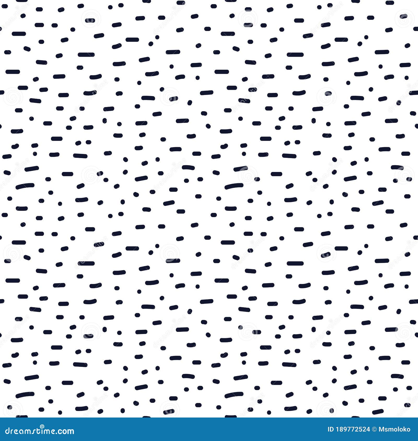 Hand Drawn Seamless Indigo Irregular Dotted Line Texture Stock ...