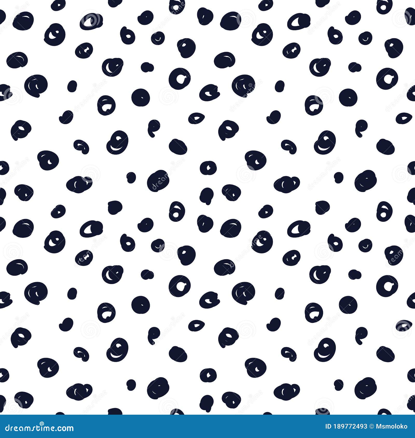 Hand Drawn Seamless Indigo Spots Texture Stock Illustration ...