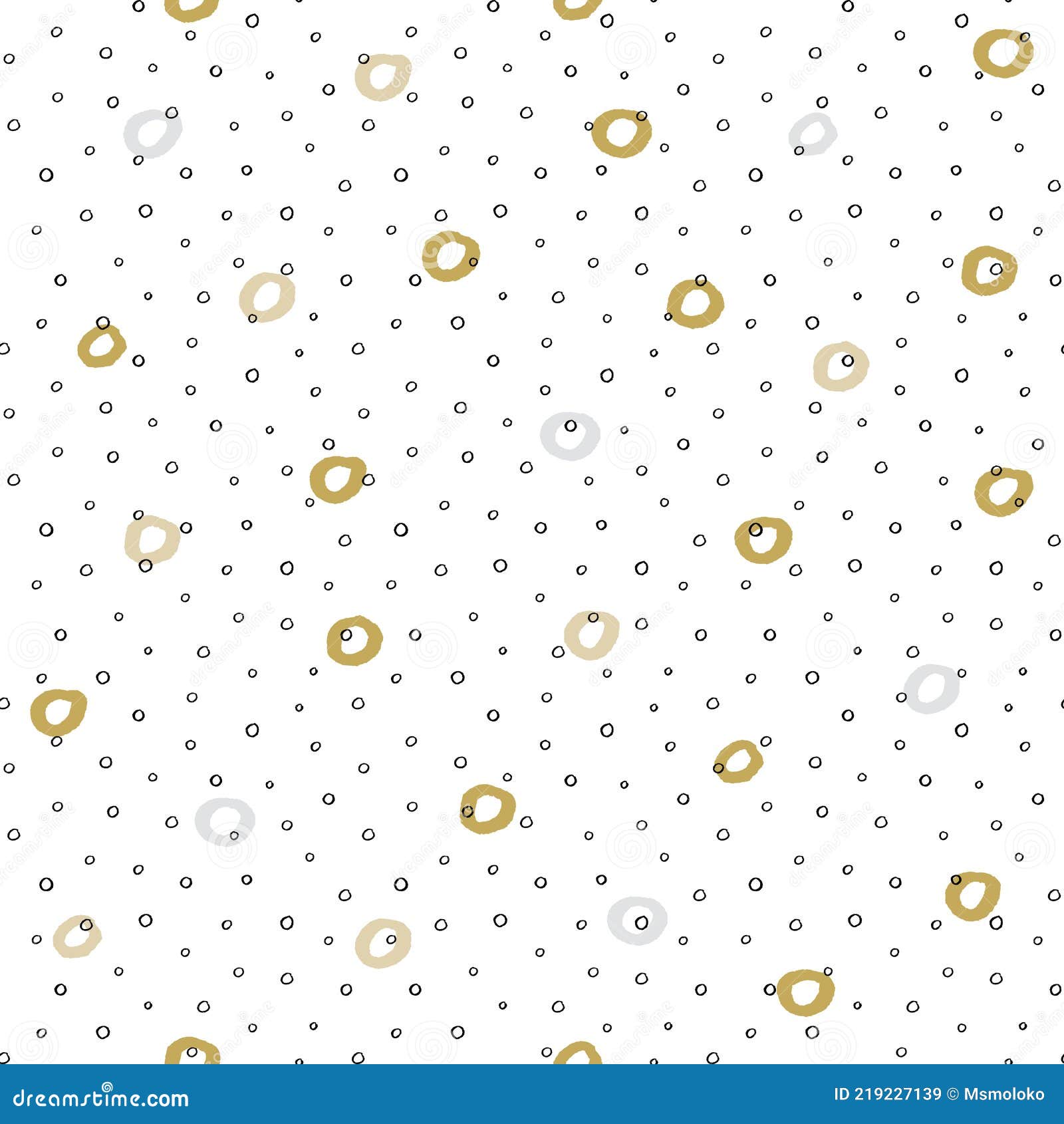 Hand Drawn Seamless Micropattern with Textured Irregular Dots, Spots ...