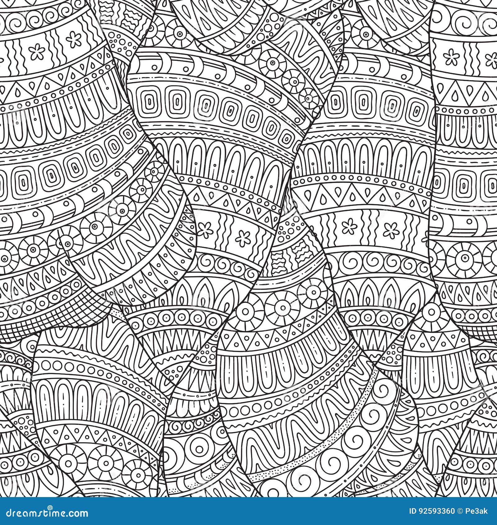 Hand-drawn Seamless Pattern of Abstract Geometric Elements. Stock ... Hand-drawn Seamless Pattern of Abstract Geometric Elements. Stock ...