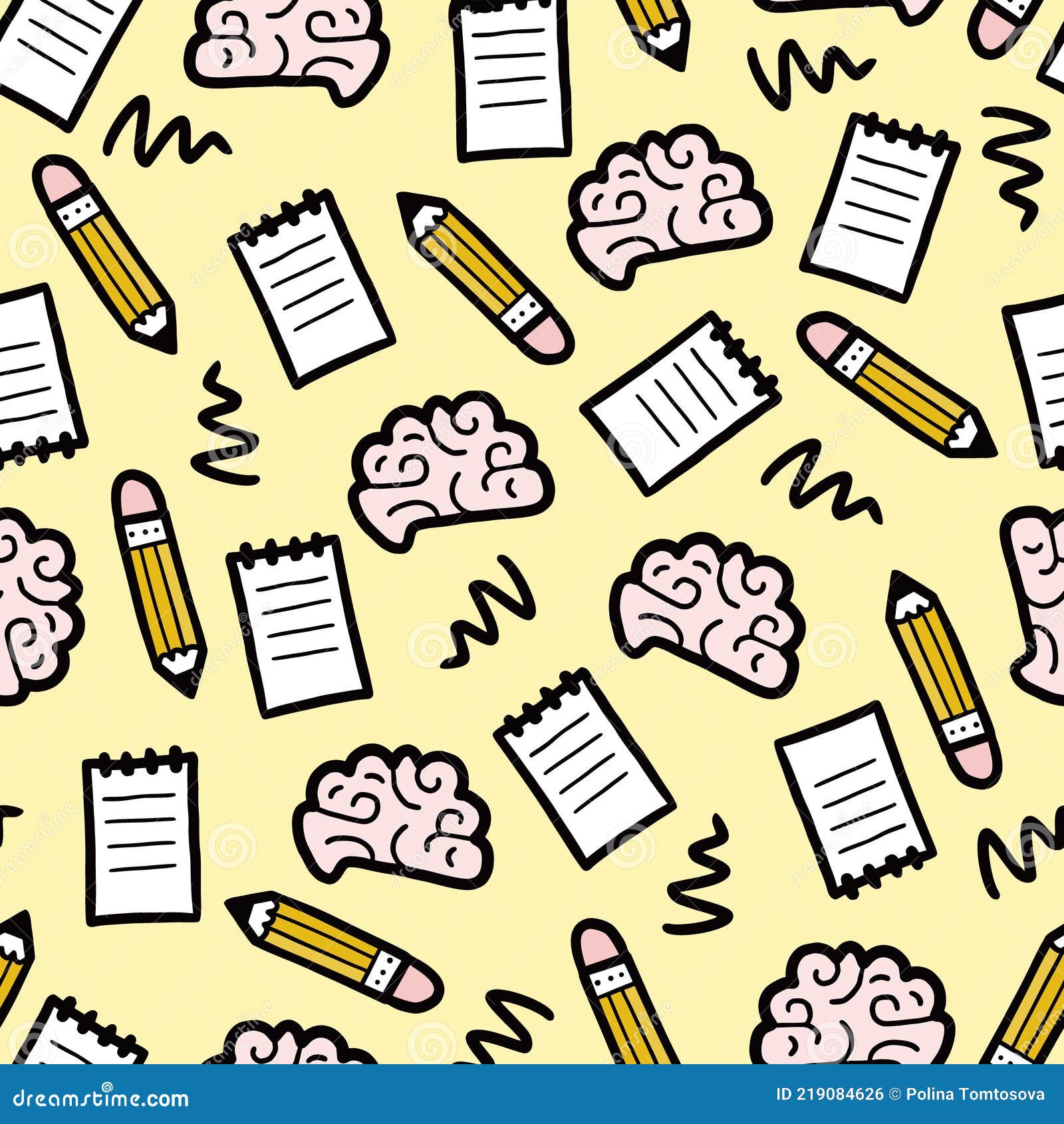 Hand Drawn Seamless Pattern of Brainstorm Stock Vector - Illustration ... Hand Drawn Seamless Pattern of Brainstorm Stock Vector - Illustration ...