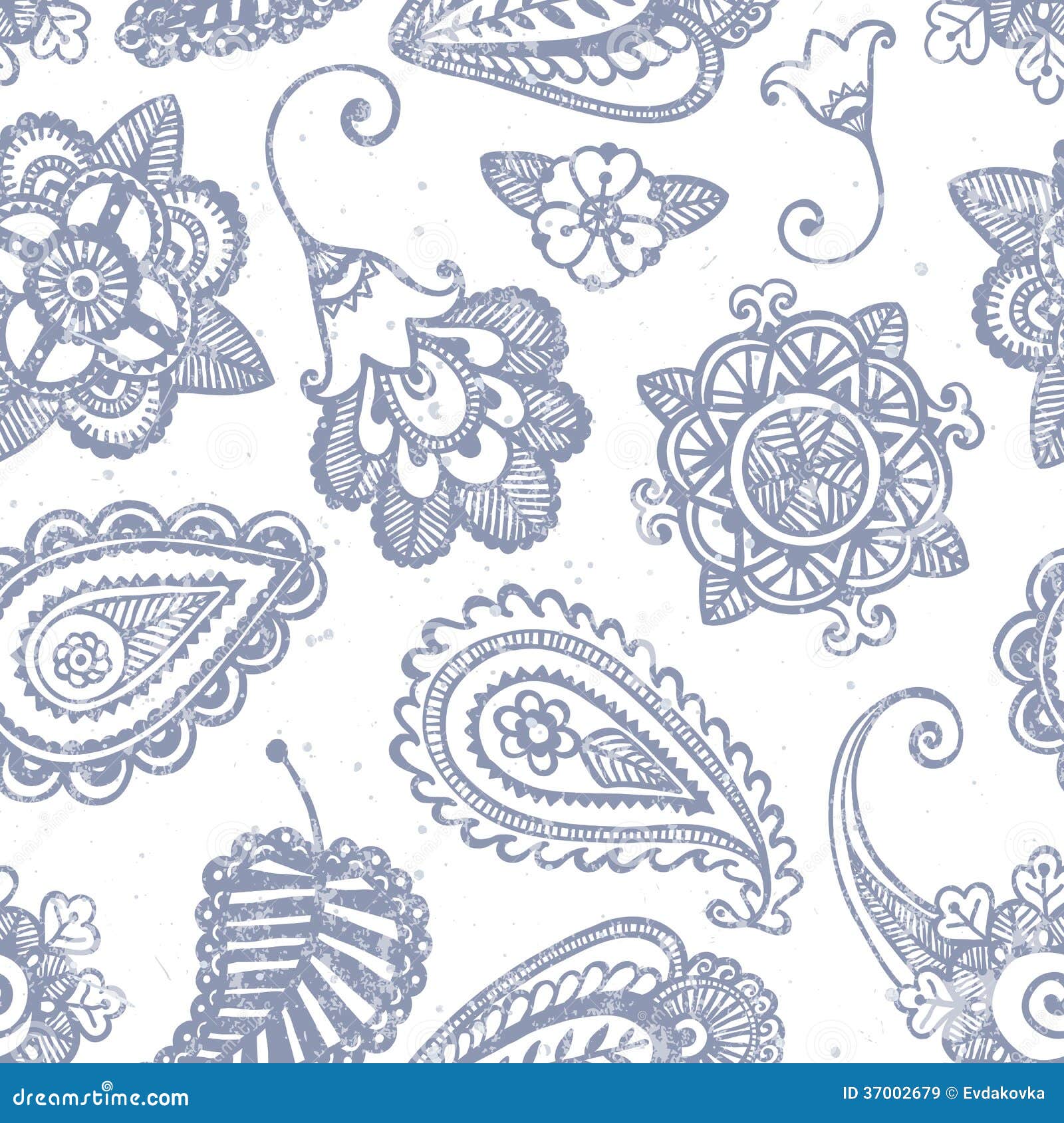 Hand-drawn Seamless Pattern Stock Vector - Illustration of graphic ...