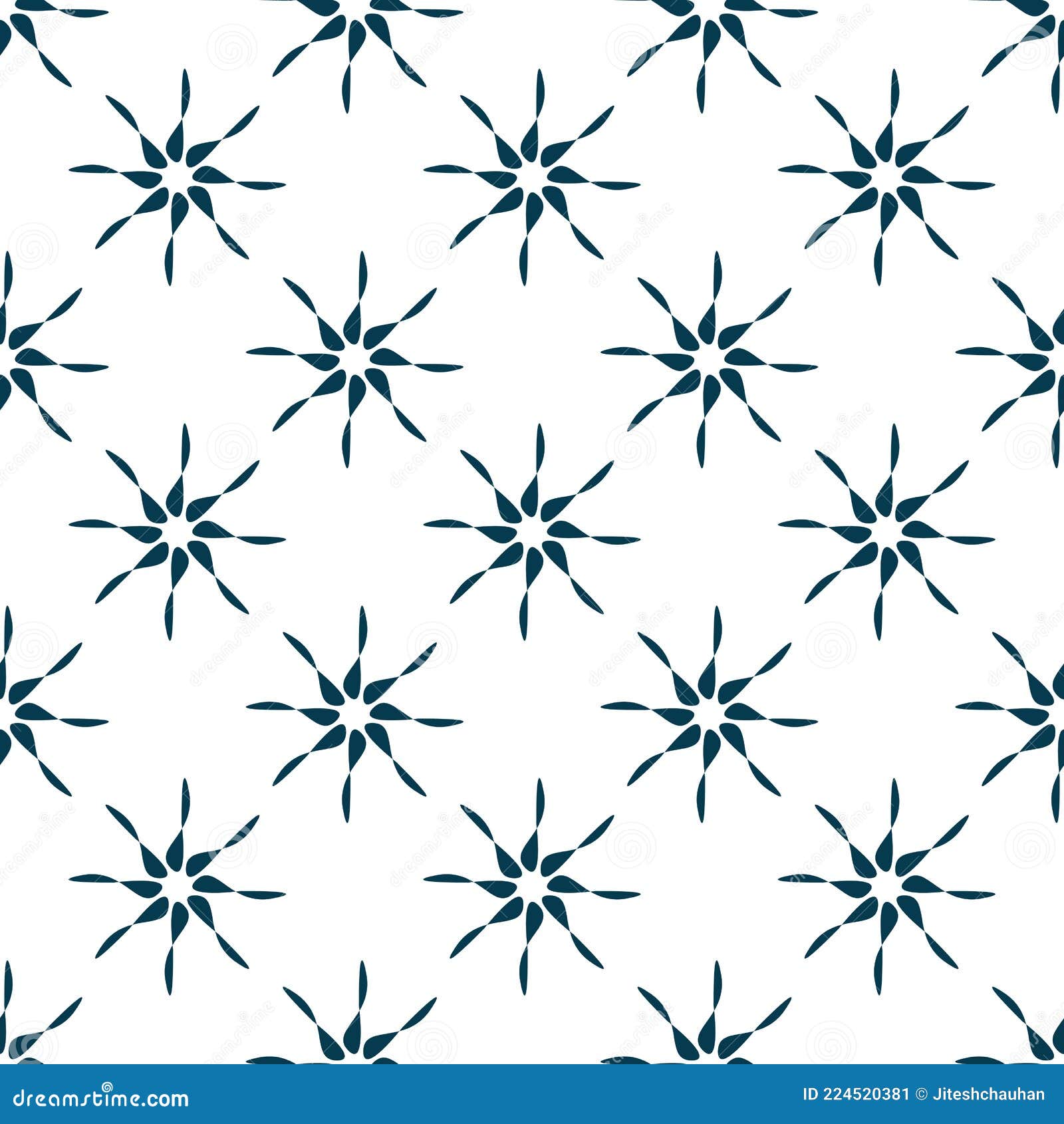 Hand Drawn Seamless Repeat Pattern, Vector Repeat Pattern for Textile ...