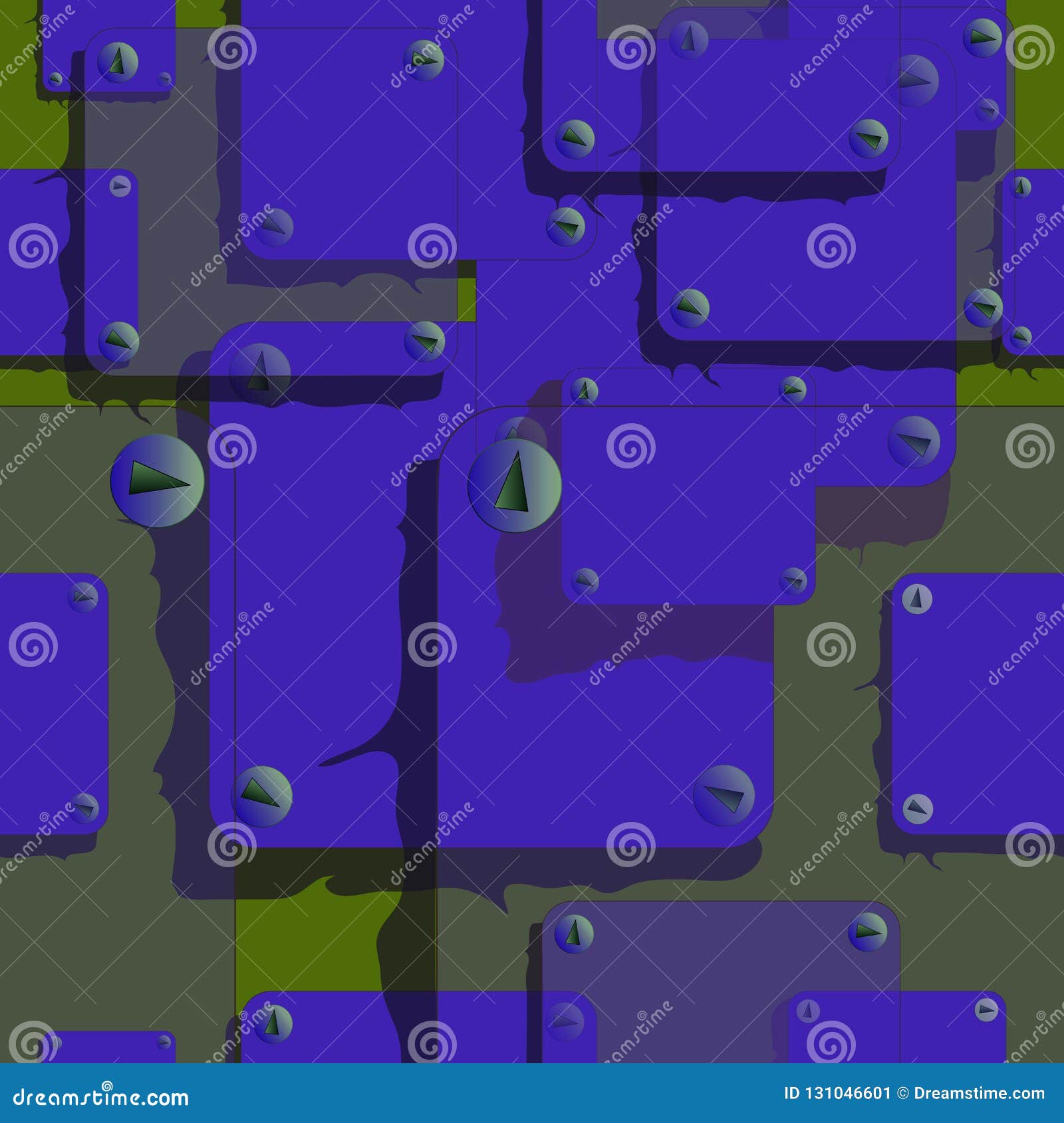 Hand Drawn Seamless Vector Pattern. Stock Vector - Illustration of ...