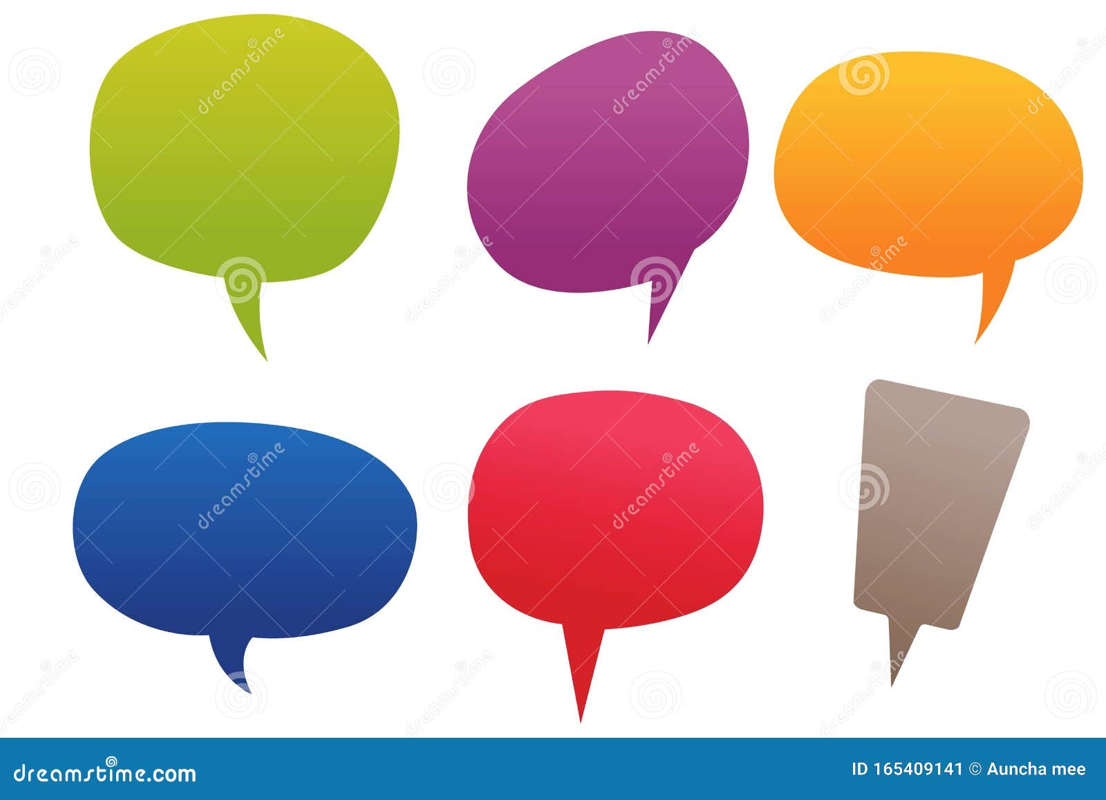 Hand Drawn Set of Colorful Speech Bubbles with Dialog Words Stock ... Hand Drawn Set of Colorful Speech Bubbles with Dialog Words Stock ...