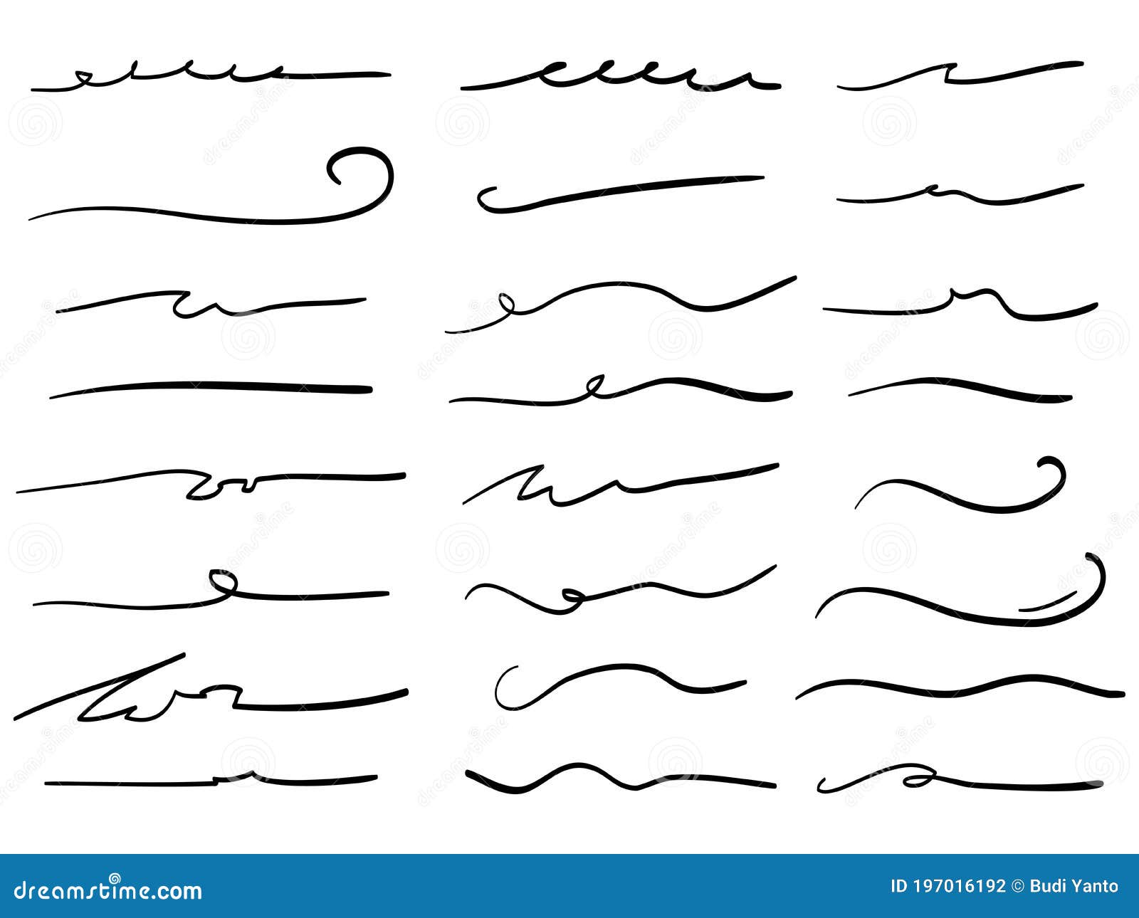 Underline Swishes Tail. Swooshes Set For Athletic Typography. Vector ...