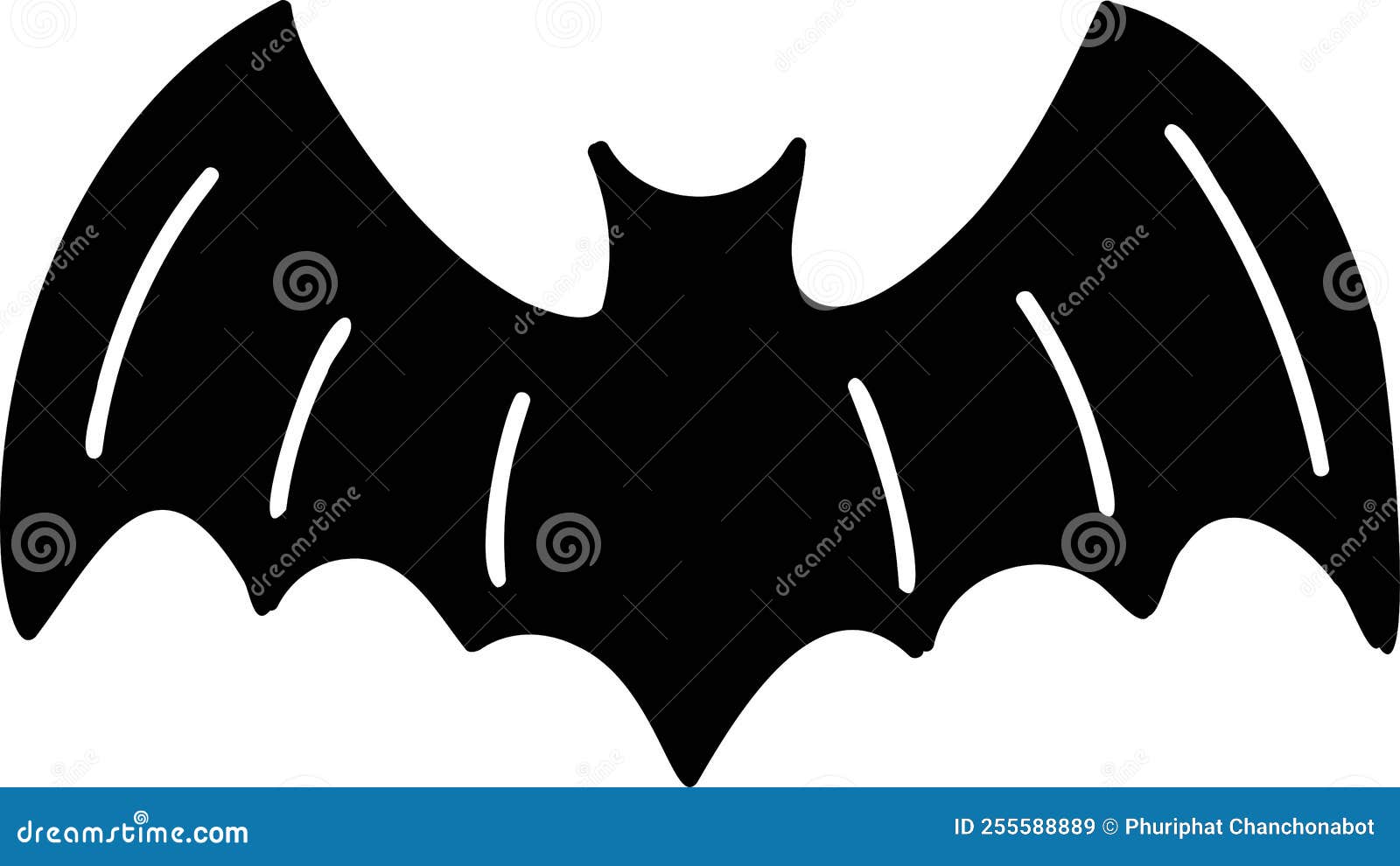 Hand Drawn Shadow of Bat Illustration Stock Vector - Illustration of ...