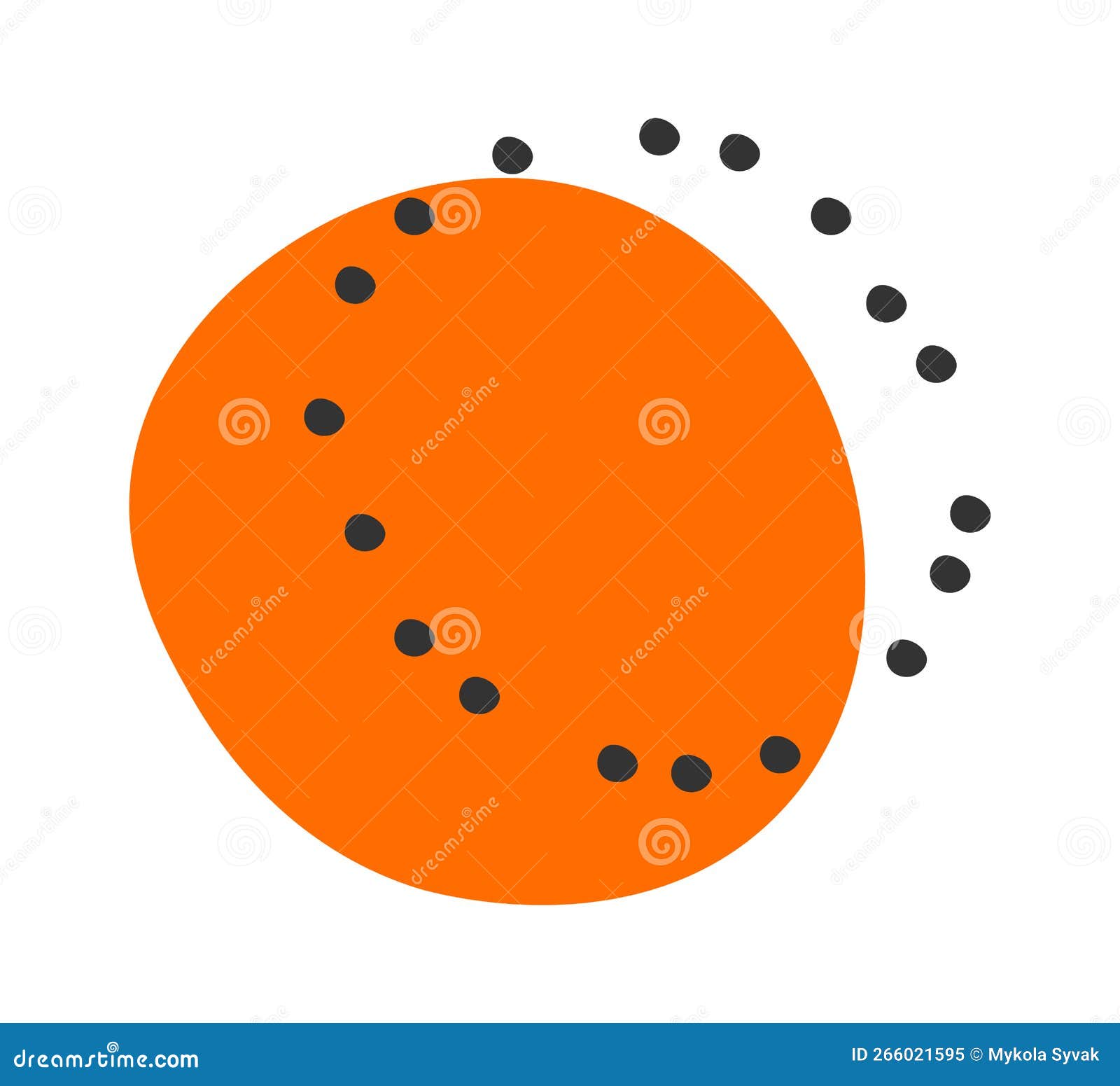 Hand Drawn Shape Flat Icon Simple Circle Pattern Stock Vector ...