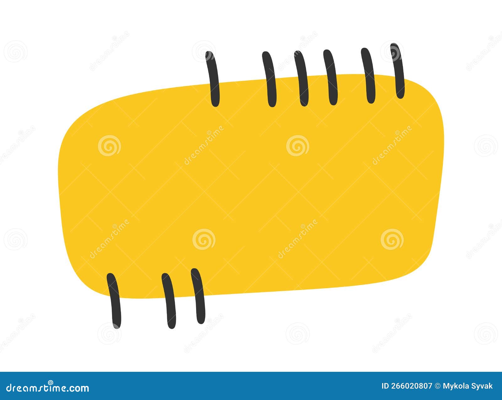 Hand Drawn Shape Flat Icon Simple Geometric Pattern Stock Vector ...