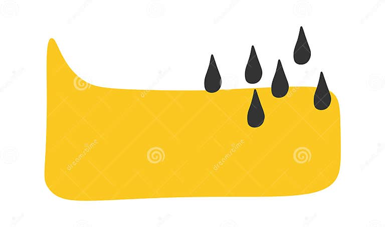 Hand Drawn Shape Flat Icon Simple Square Communication Cloud Stock ...